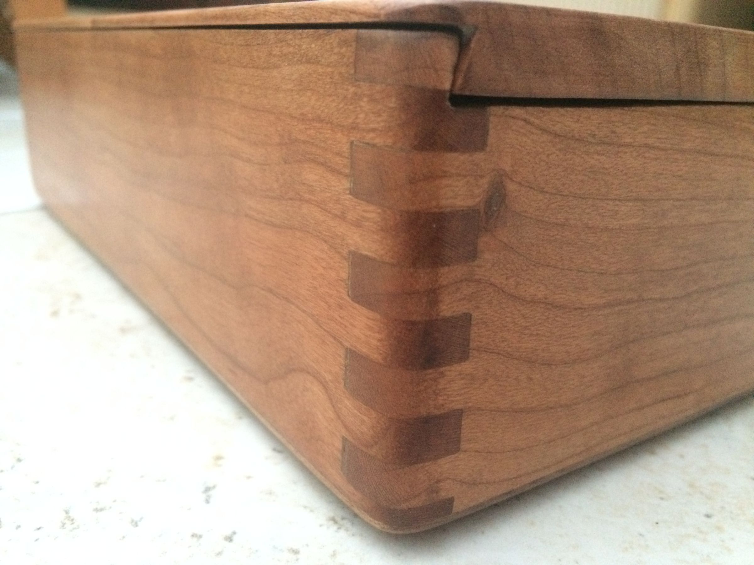 Wooden Box Using Finger Joints - Includes Sliding Dove-Tail Lid : 7 ...