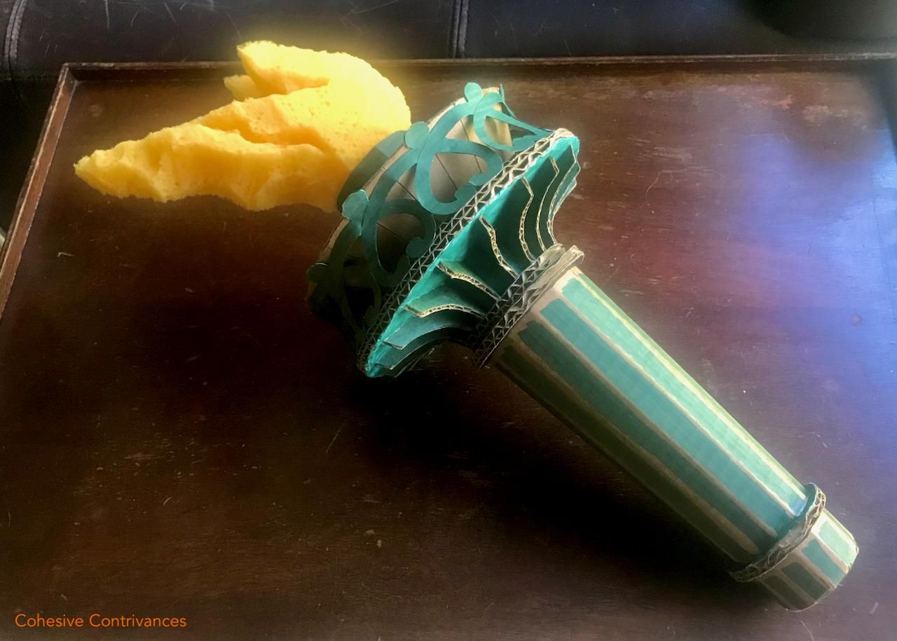 Statue of Liberty Torch, Using Cardboard : 9 Steps (with Pictures ...