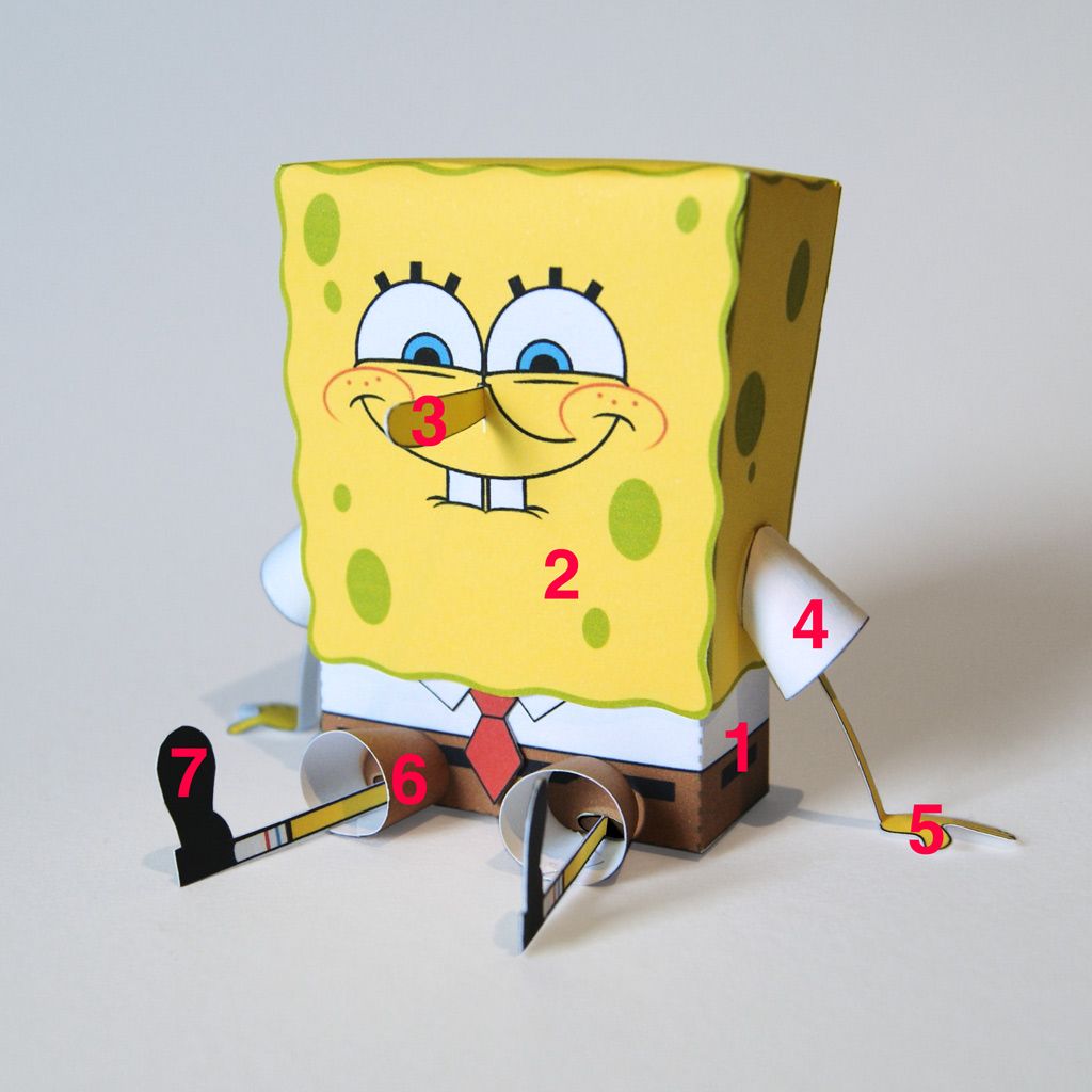 Spongebob & Friends Papercraft – the Whole Collection : 9 Steps (with ...