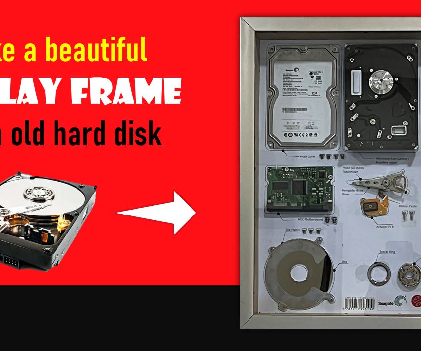 Create a Beautiful Display Frame From Old Hard Disk Parts! - Instructables