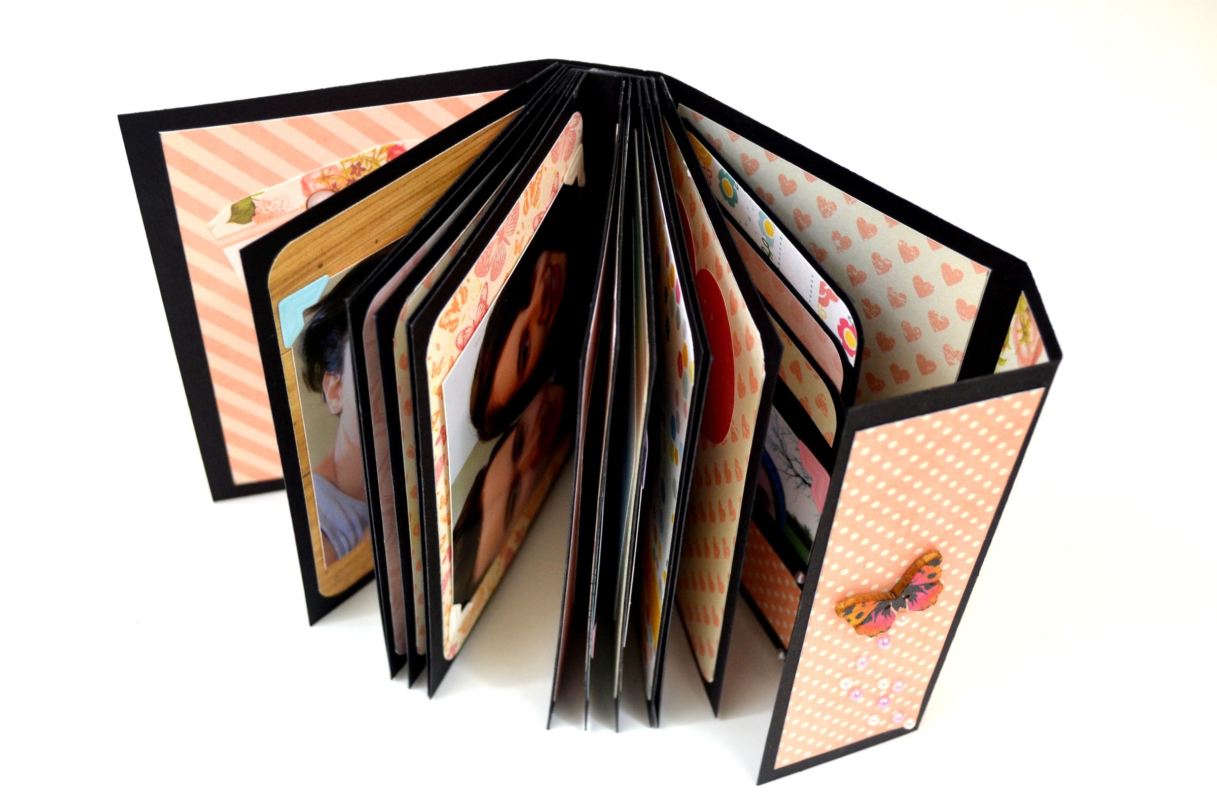 DIY Paper Crafts - How to Make a Photo Mini Album - Valentine's Day ...