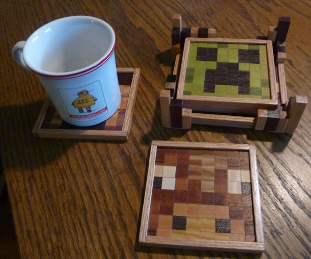 Minecraft drink coasters store