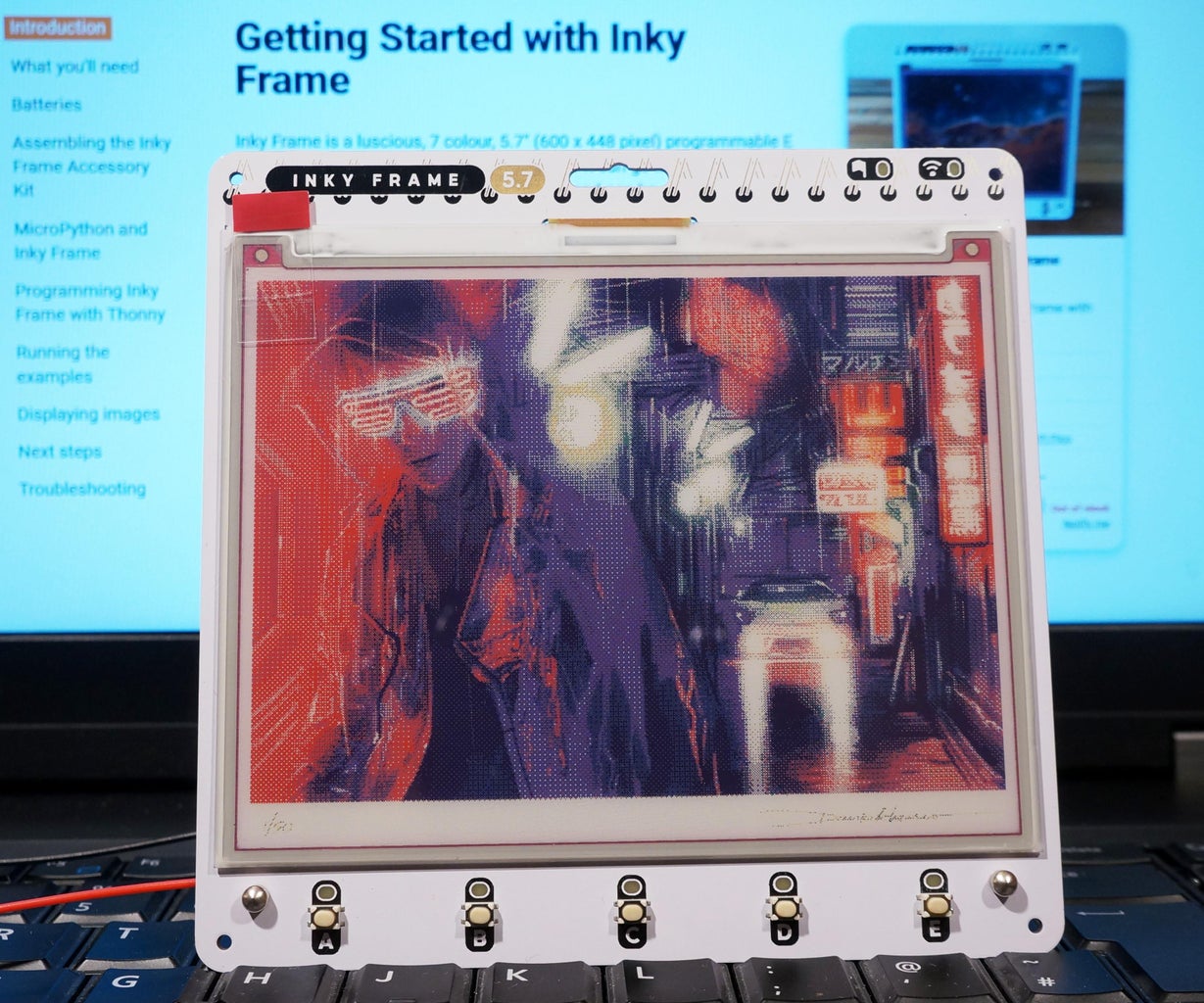 Battery Powered Digital Picture Frame Using Pimoroni Inky Frame 12 Steps With Pictures