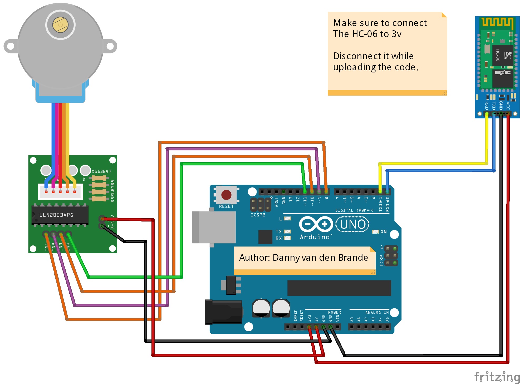 Arduino/Android BLUETOOTH - 28BYJ 48 Stepper Motor Curtain Control APP ...