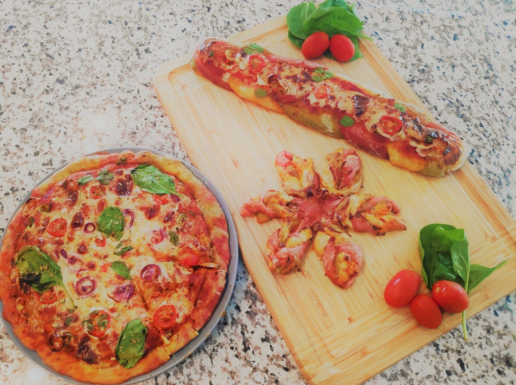 Tricolor Pizza With Spinach Beet Carrot Crust : 7 Steps (with Pictures ...