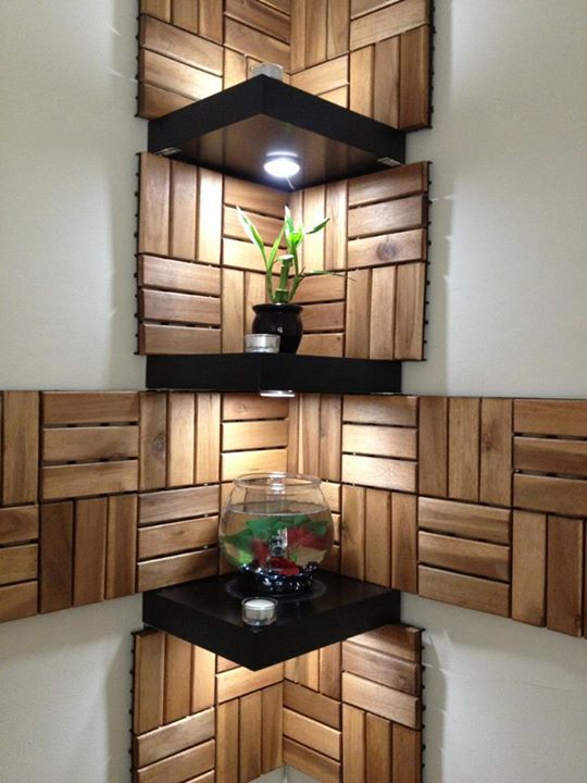 Corner wall decor store