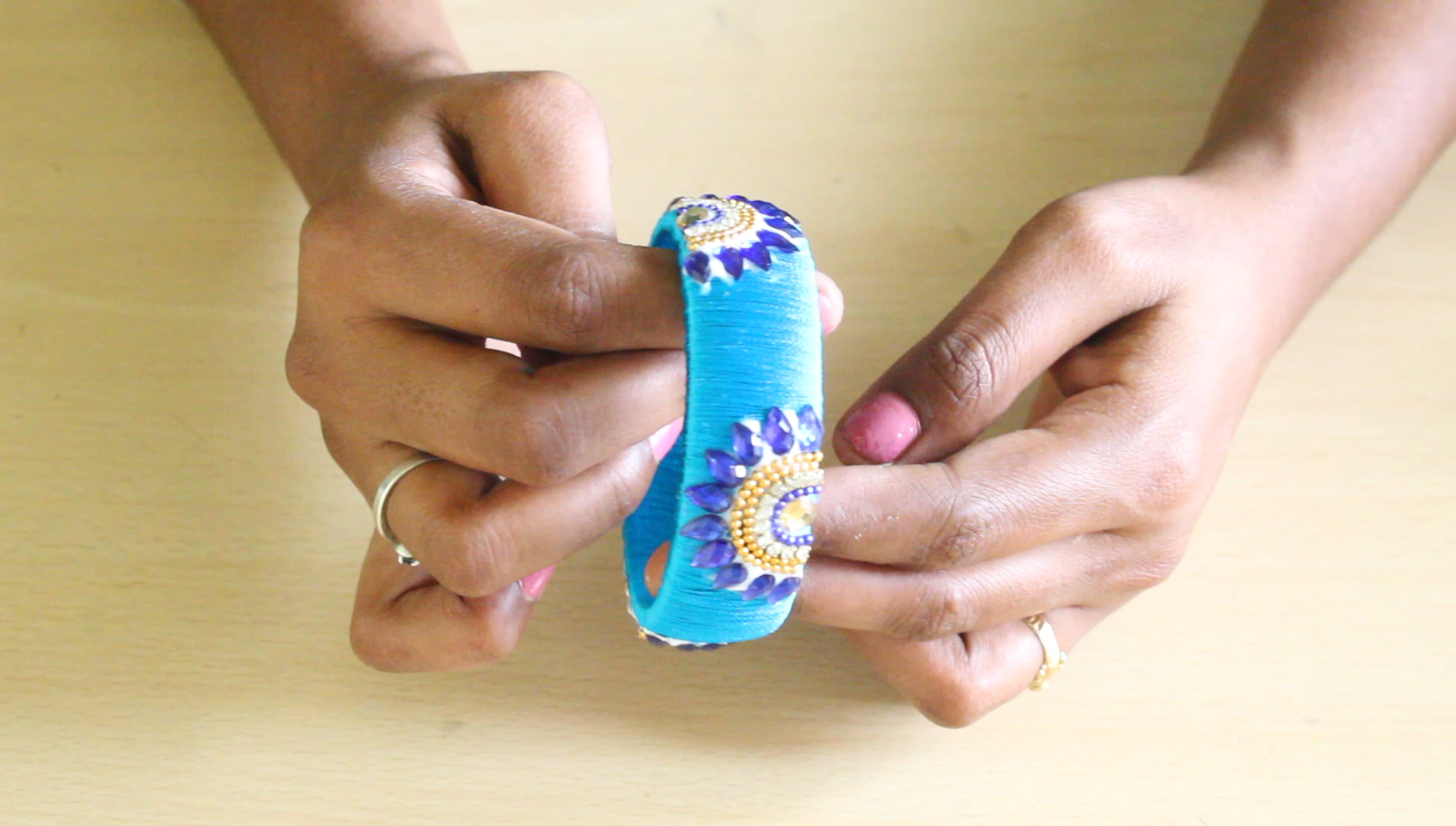 How to Make Silk Thread Bangle Set at Home || Silk Thread Designs ...