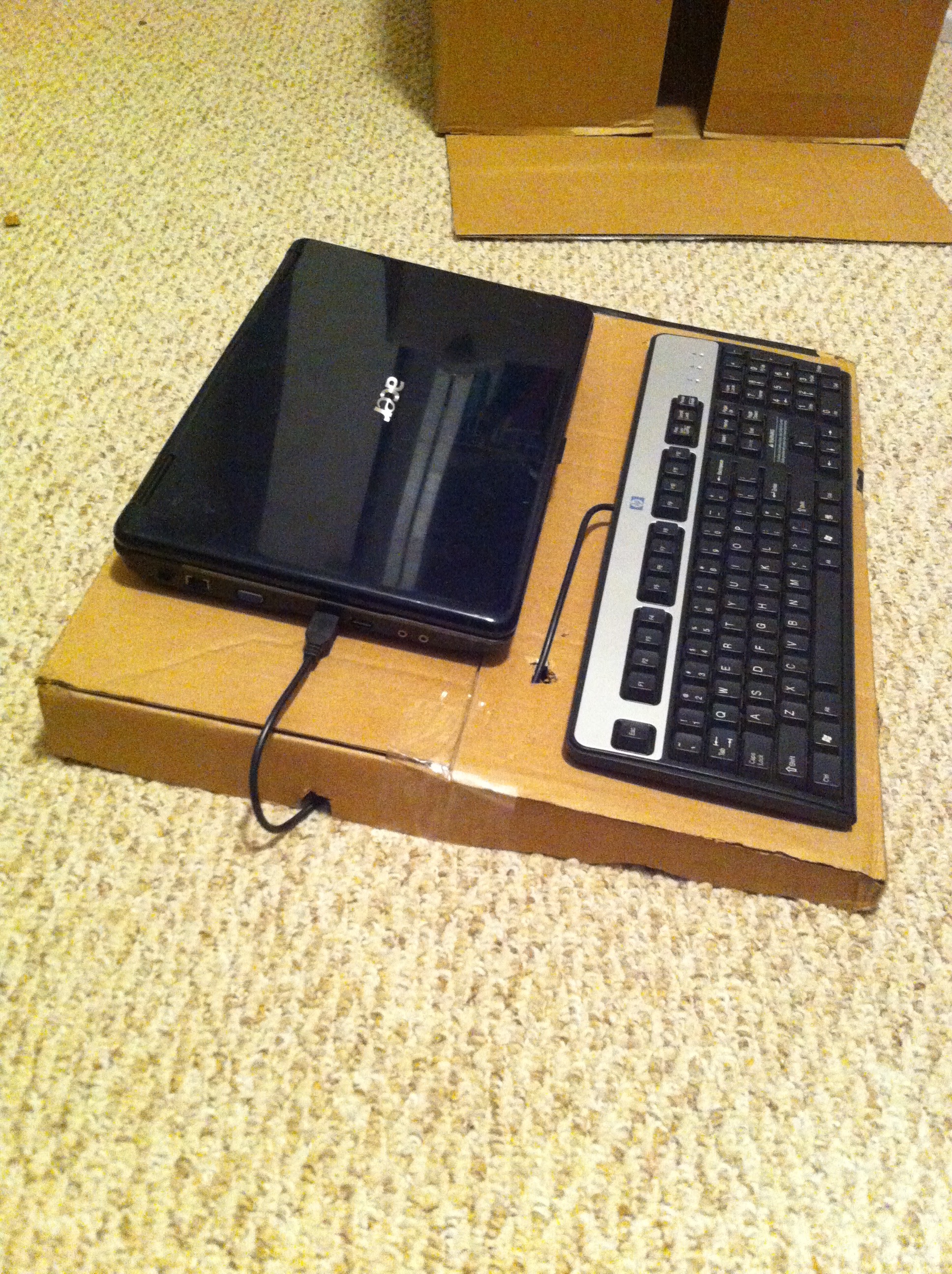 Cardboard Lap Top Holder : 3 Steps - Instructables