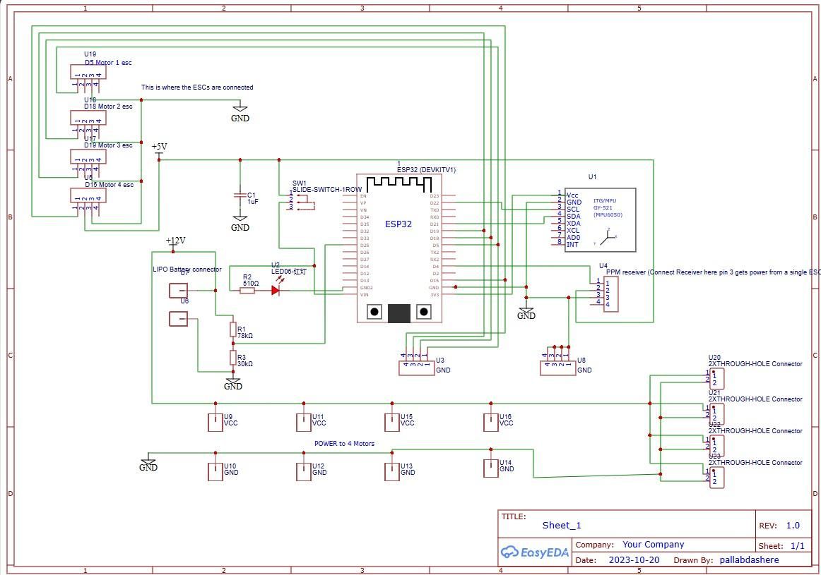 ESP32 Based Basic Flight Controller for a Quadcopter : 6 Steps ...