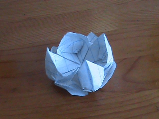 Origami Floating Lotus : 8 Steps - Instructables