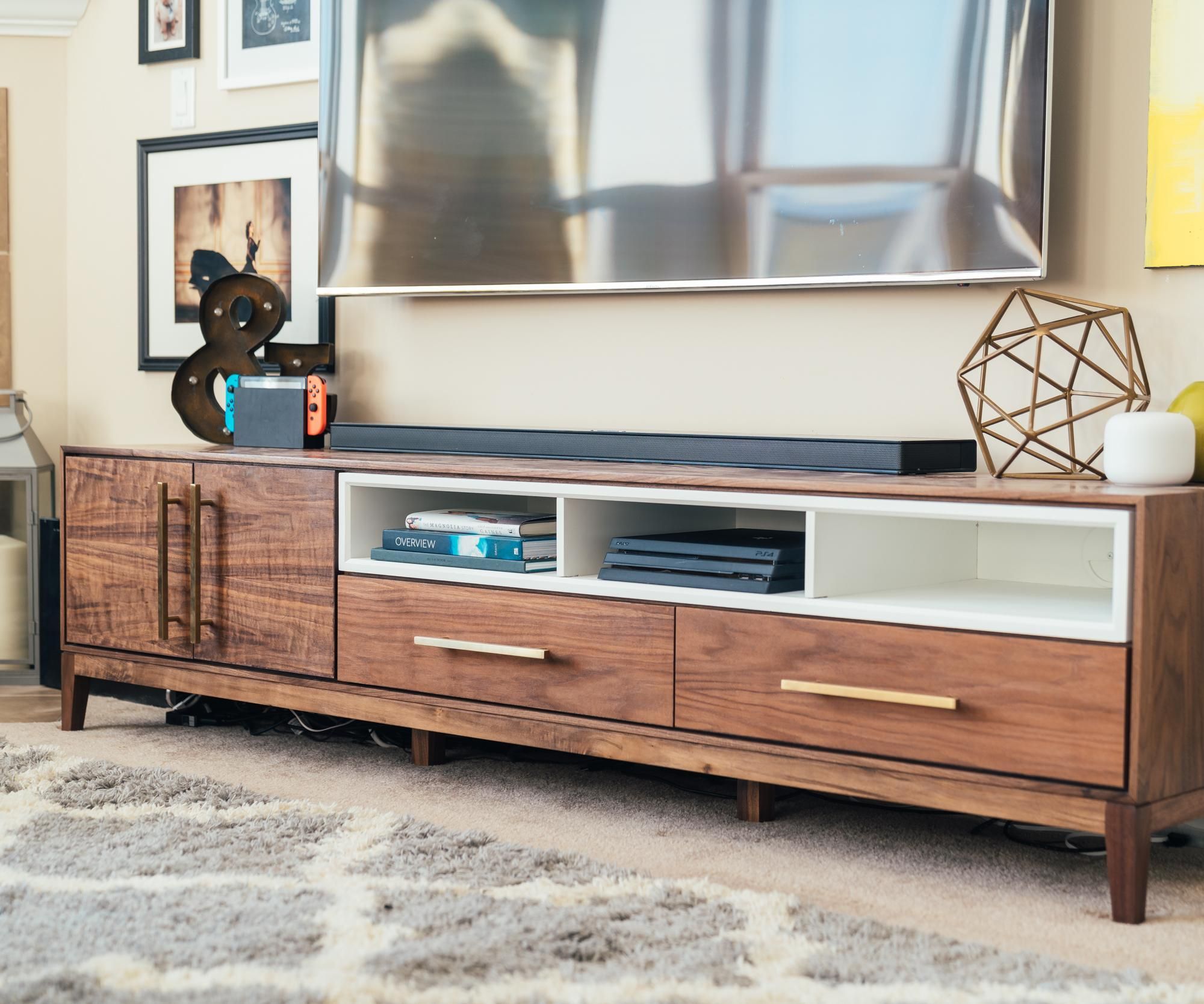 Building a Modern Media Console, TV Stand, Credenza : 12 Steps (with ...