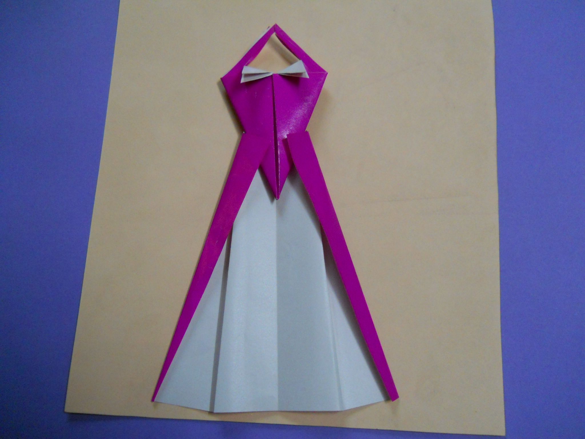 Origami Dress Card : 4 Steps - Instructables