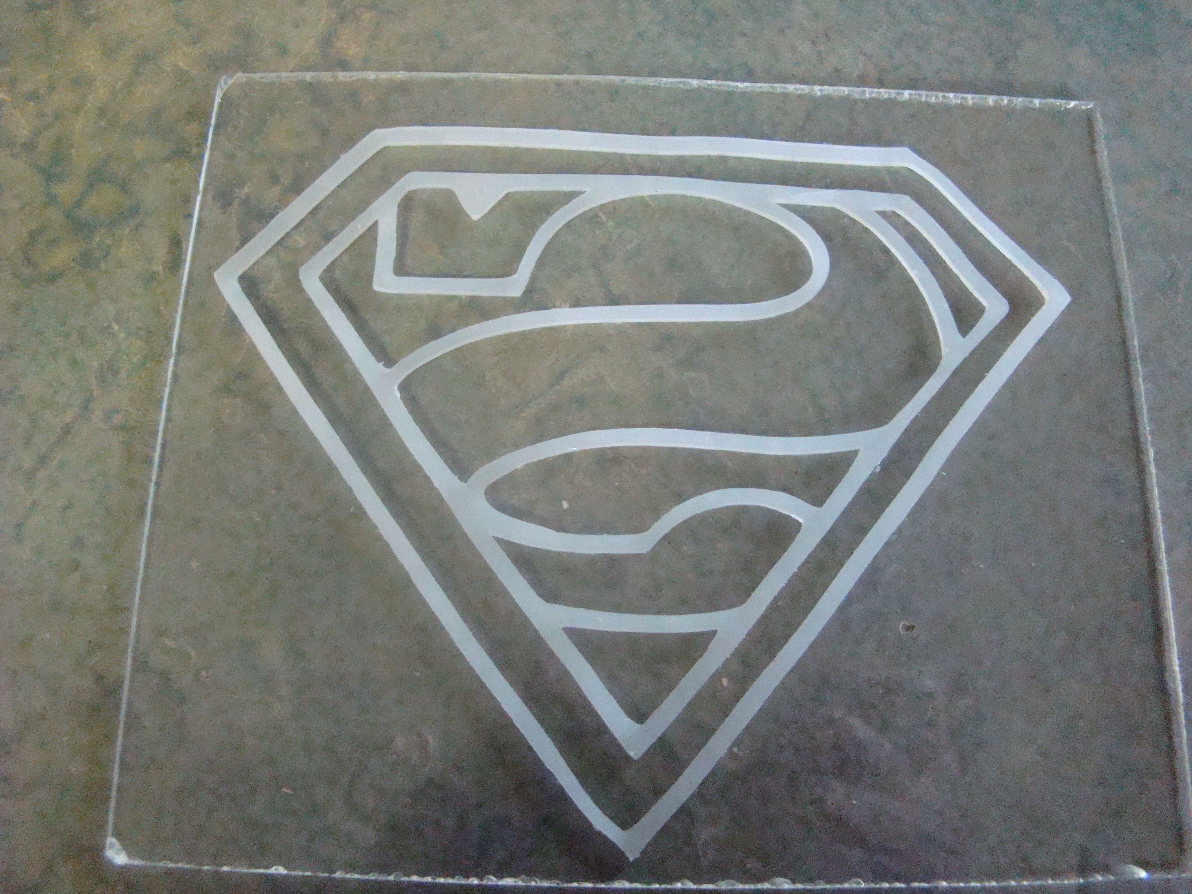 Superman Logo Stencil