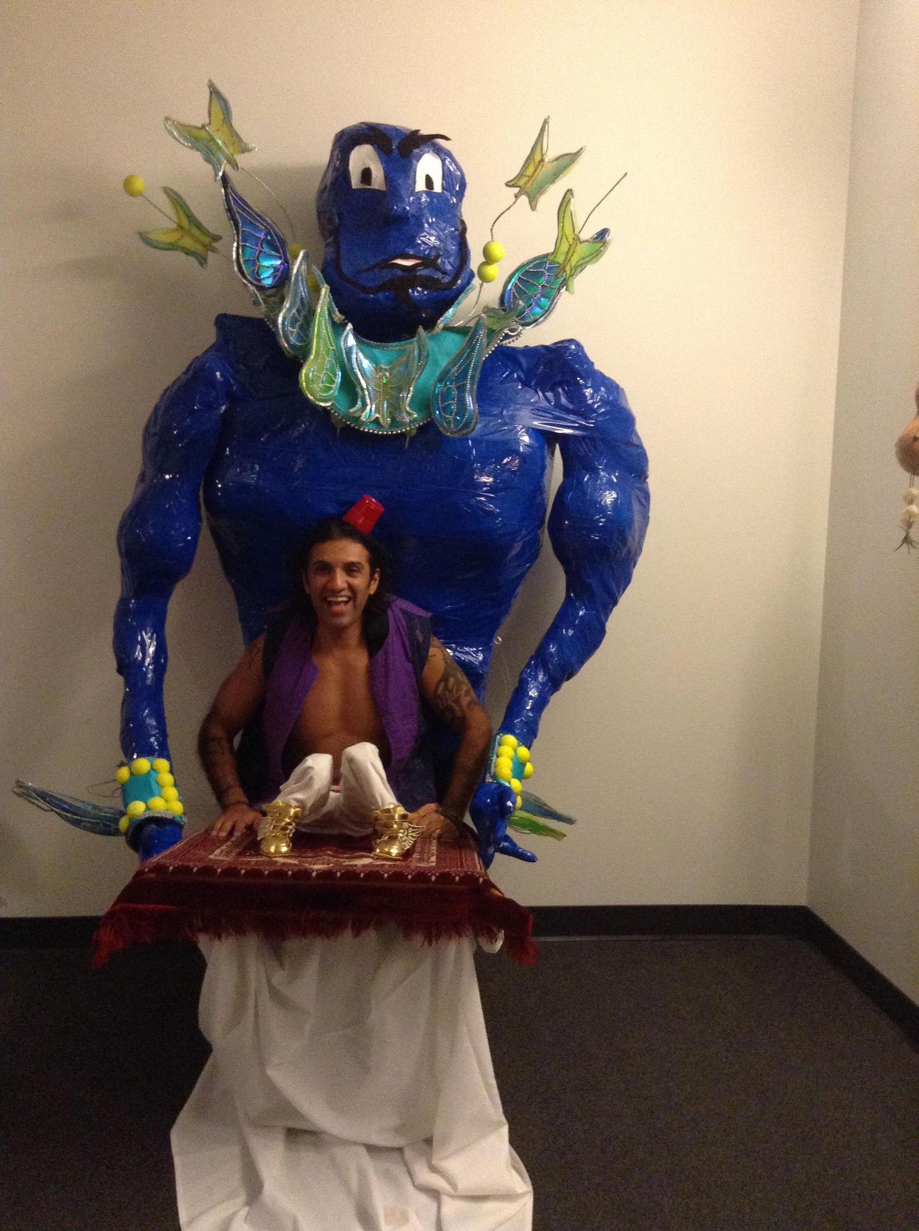 Aladdin & Genie on Flying Magic Carpet! - Instructables