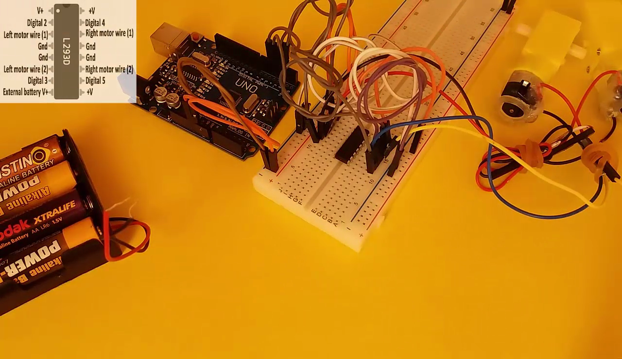 Arduino : How to Control DC Motors With L293D Motor Driver : 5 Steps ...
