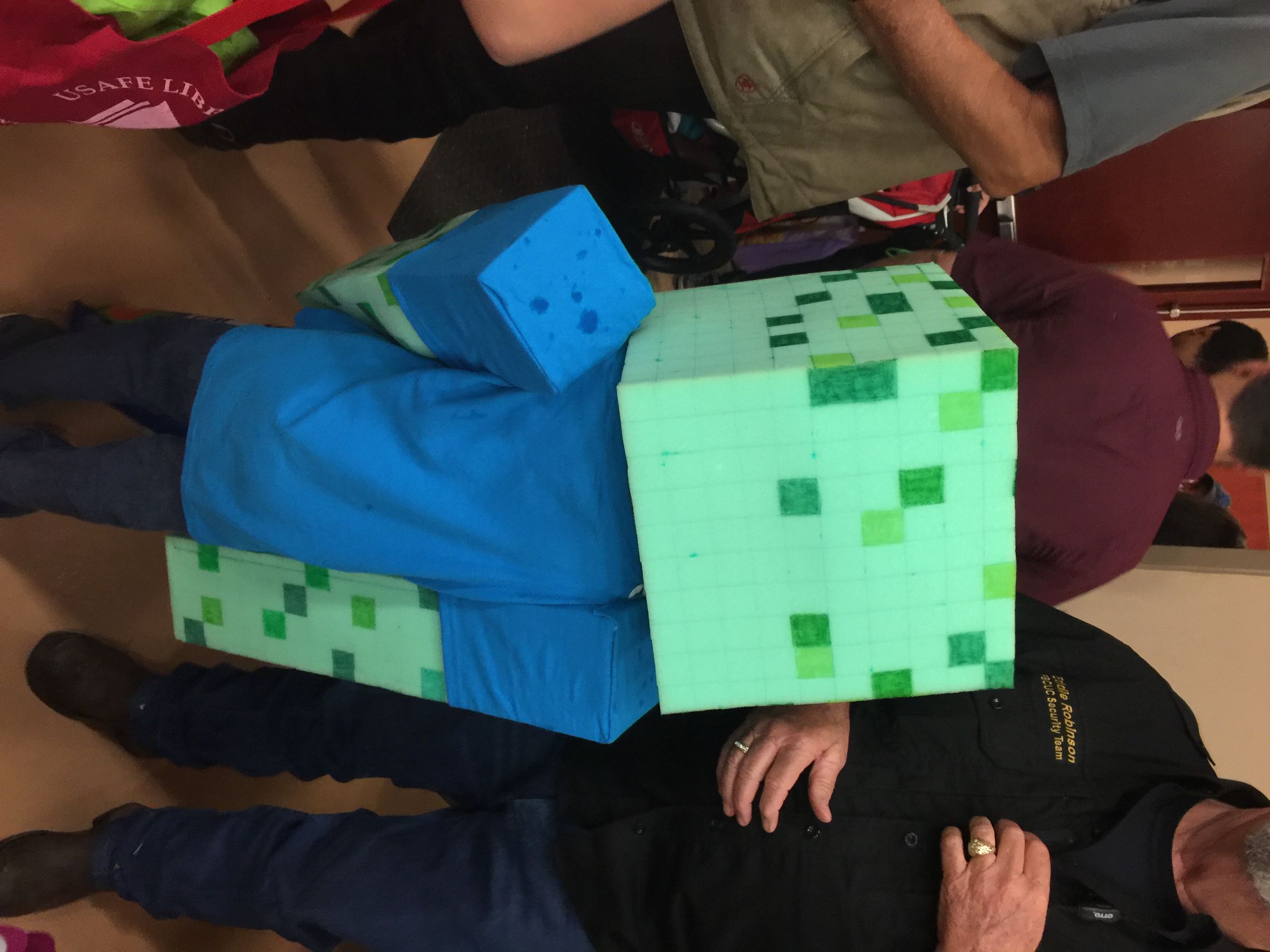 Easy "No Sew" Soft Minecraft Zombie Costume. : 14 Steps (with Pictures ...