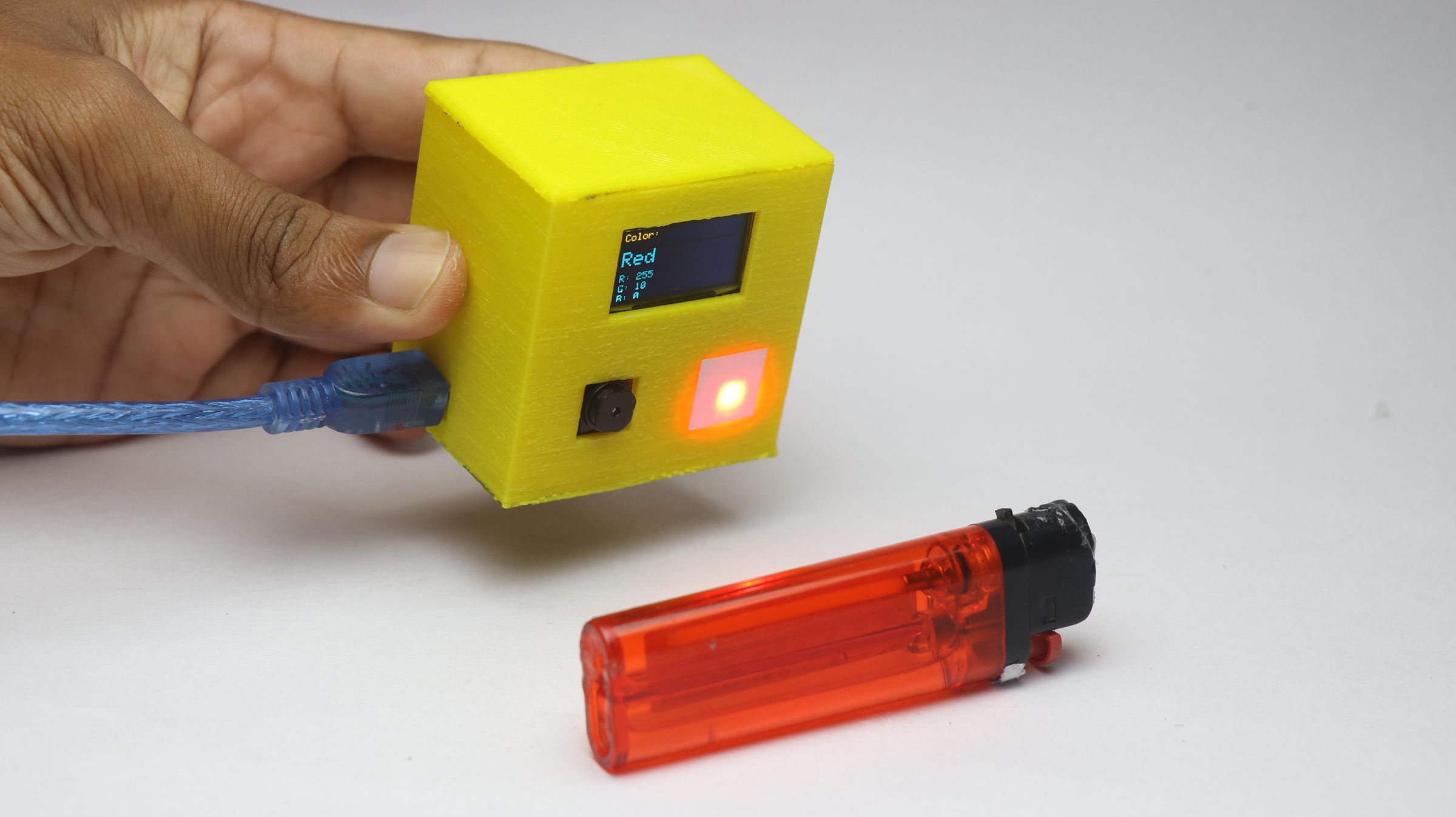 DIY ESP32-CAM Based Color Reader for Color Blind With Real Time Color Recognition With OLED ...