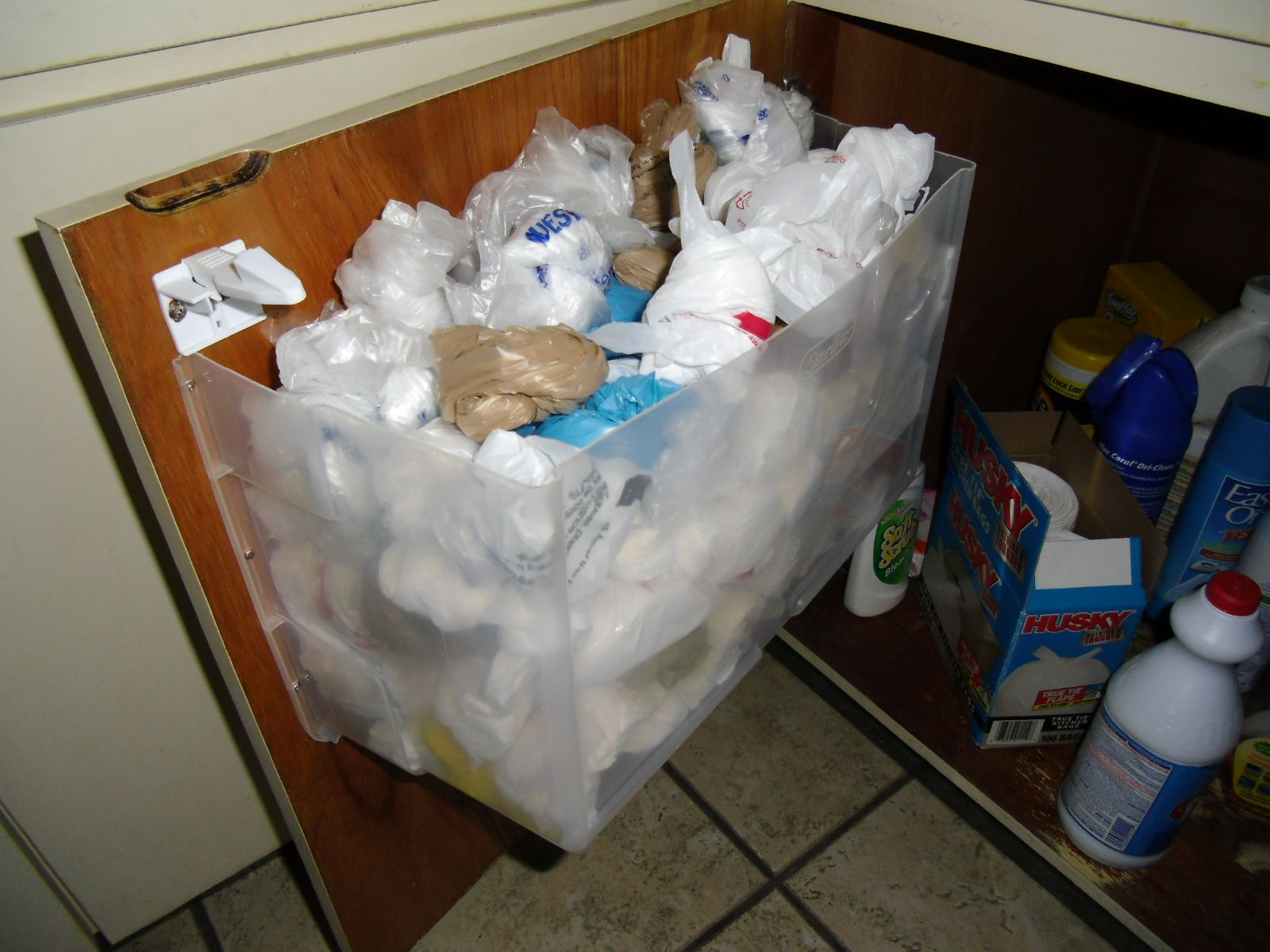 Under the Kitchen Sink Bag Storage - Instructables