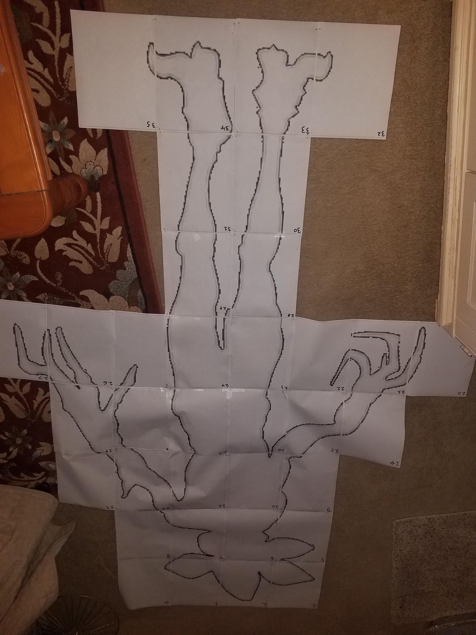 Cardboard Demogorgon Cut Out : 7 Steps - Instructables
