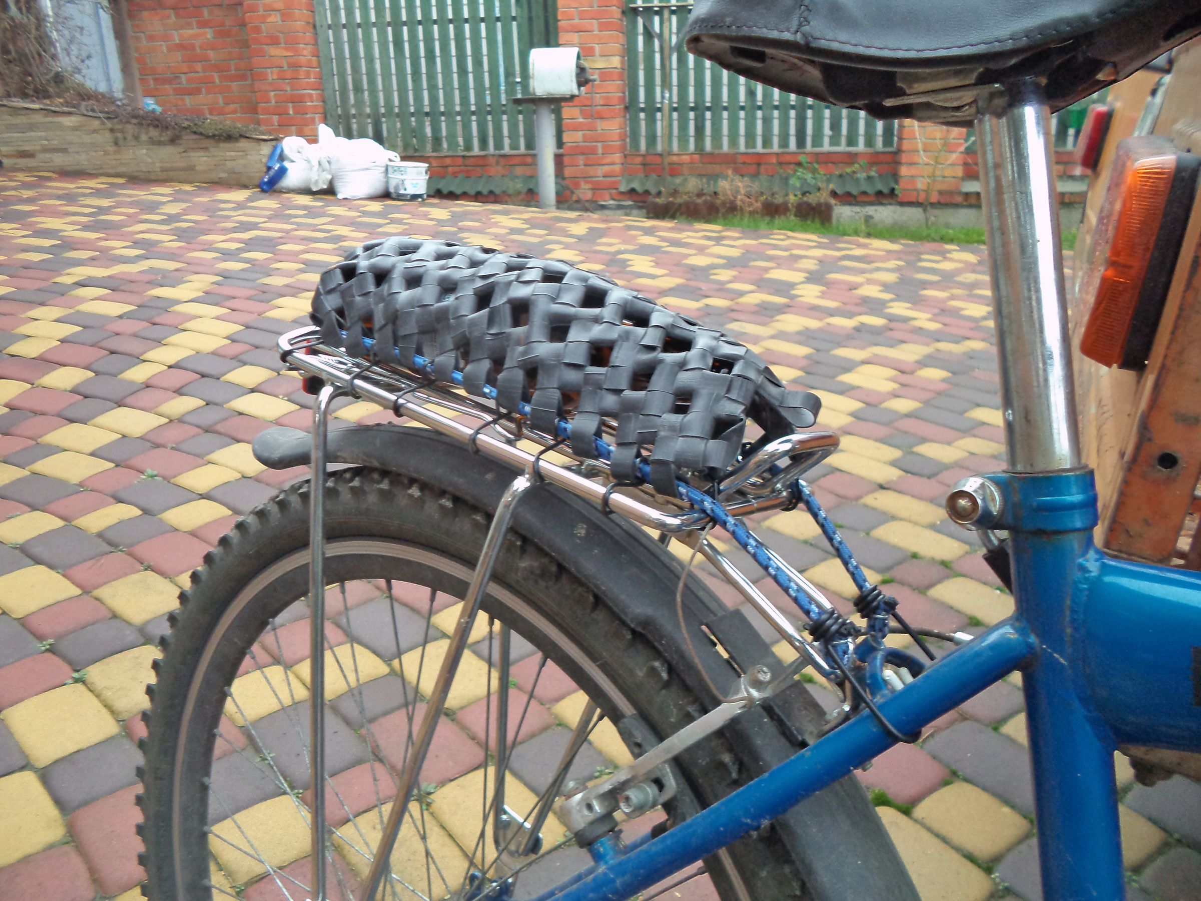 Bicycle Baggage Net From Old Inner Tube : 8 Steps (with Pictures ...
