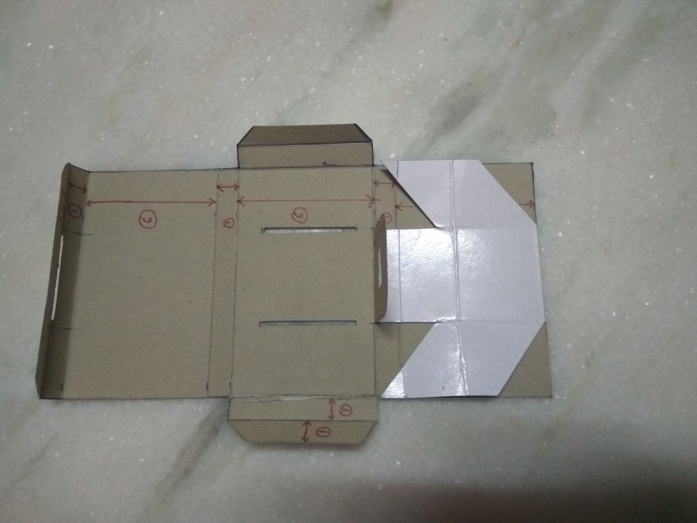 School Bag Study Table From Waste Carton Box : 12 Steps (with Pictures ...