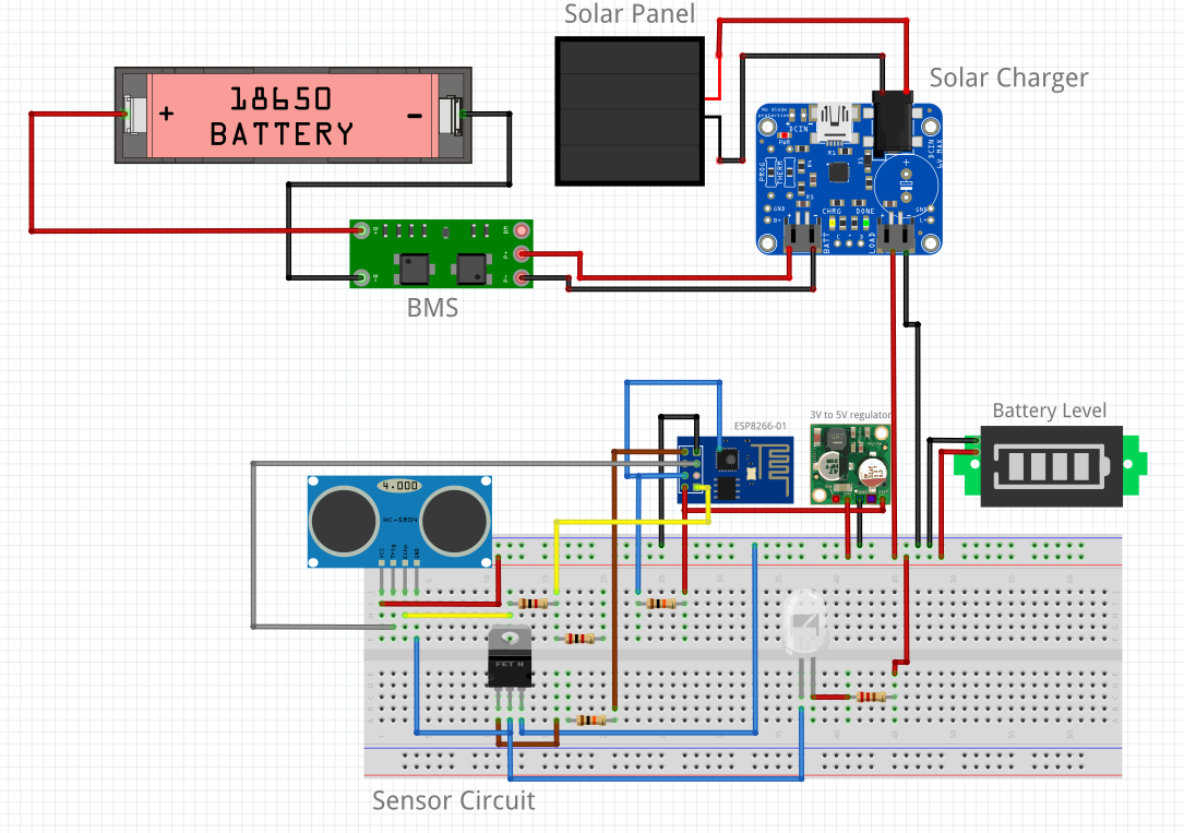 Battery-powered Water Collector Level Sensor : 7 Steps (with Pictures ...