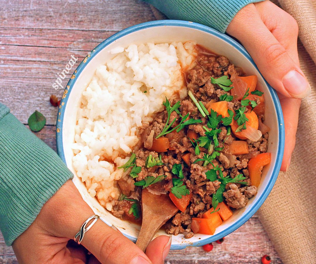 Ground Beef Bolognese Sauce With Rice : 6 Steps (with Pictures ...