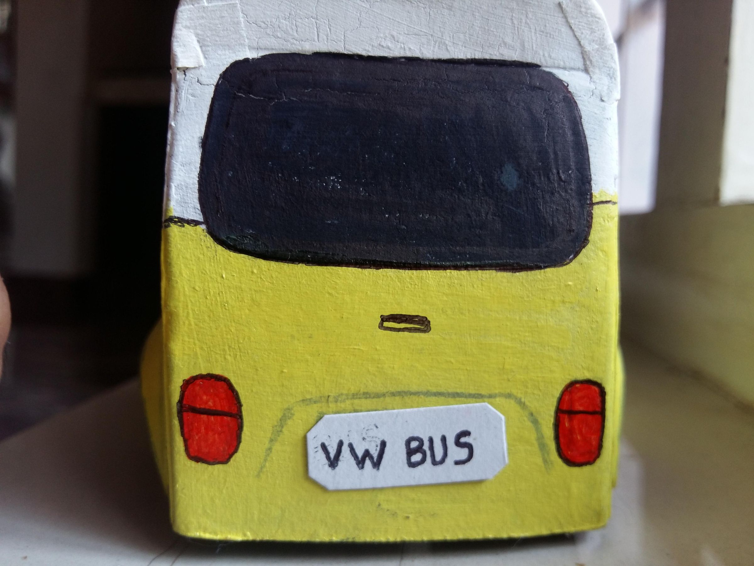 VW Mini Bus Model From Cardboard Box : 7 Steps (with Pictures ...
