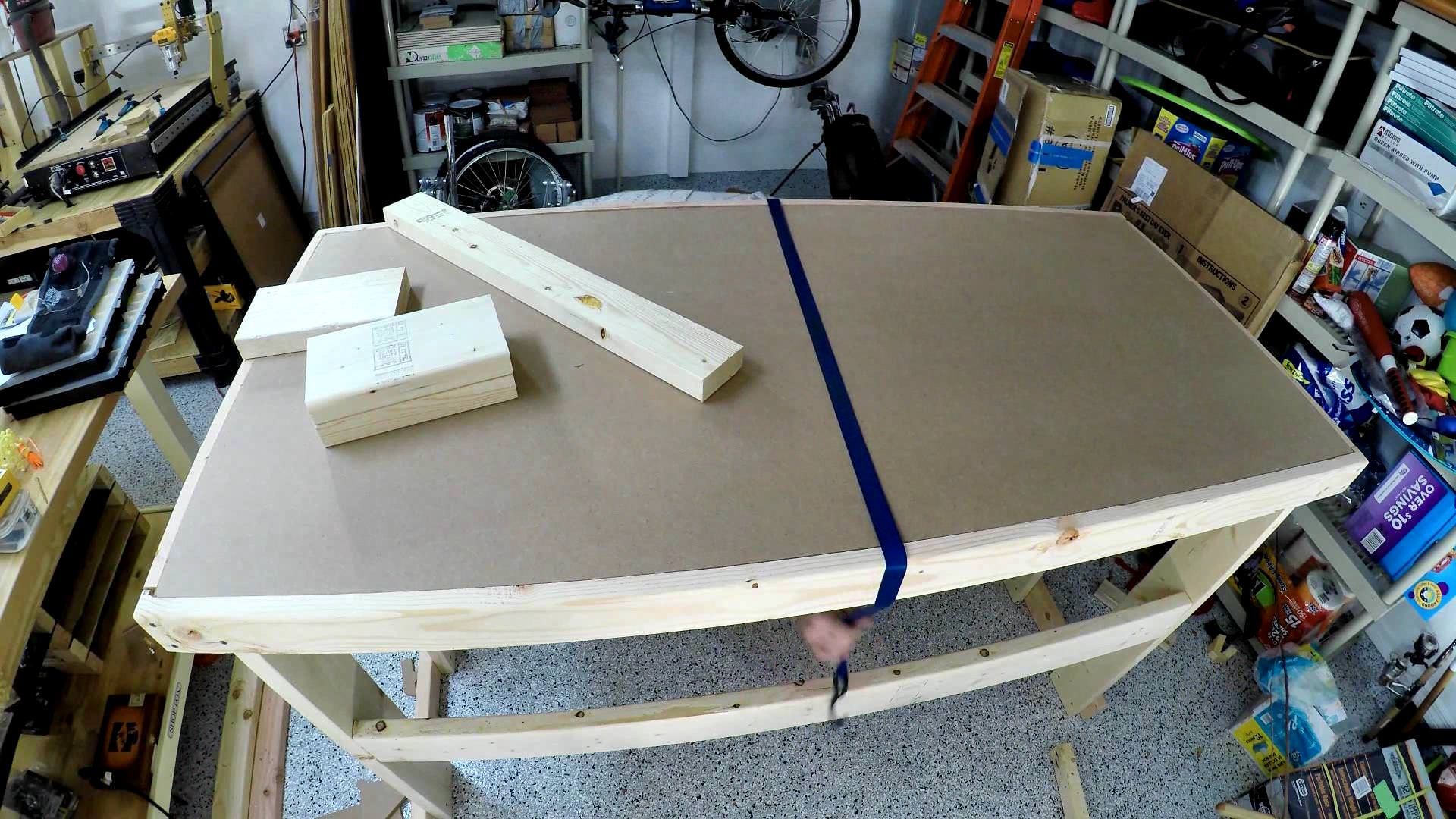 Massive Standing Desk With 2x4s and MDF Surface : 14 Steps (with ...