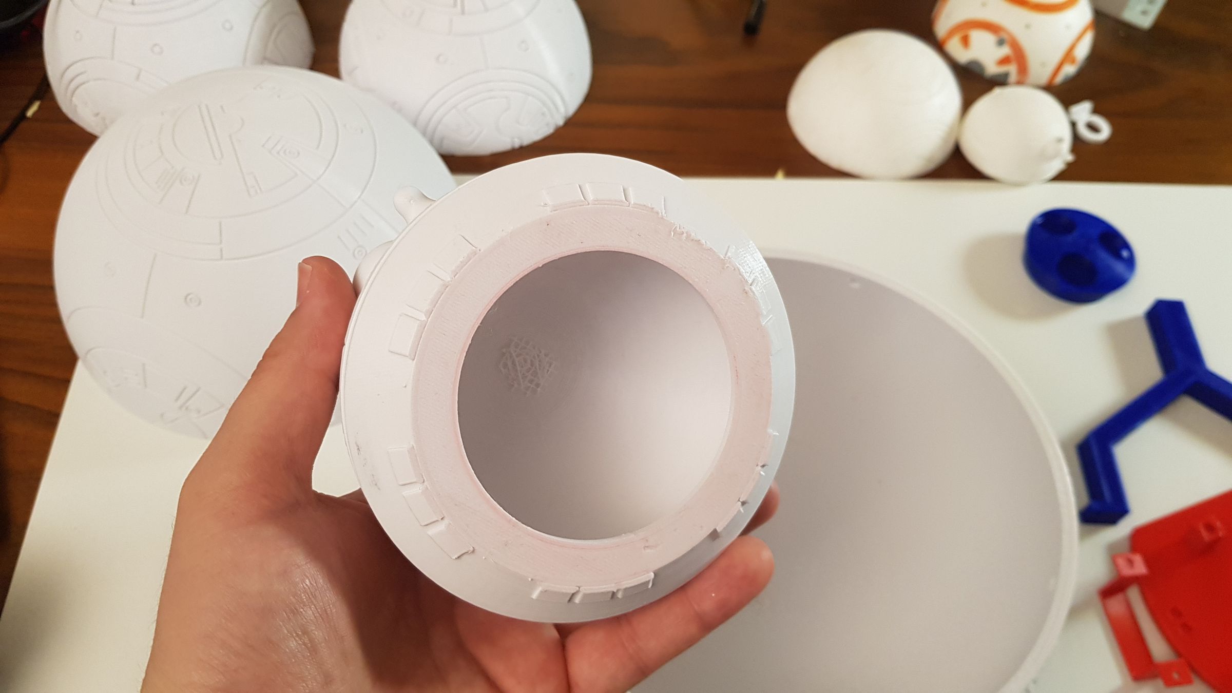 DIY BB8 - Fully 3D Printed - 20cm Diameter First Prototype of Real Size ...