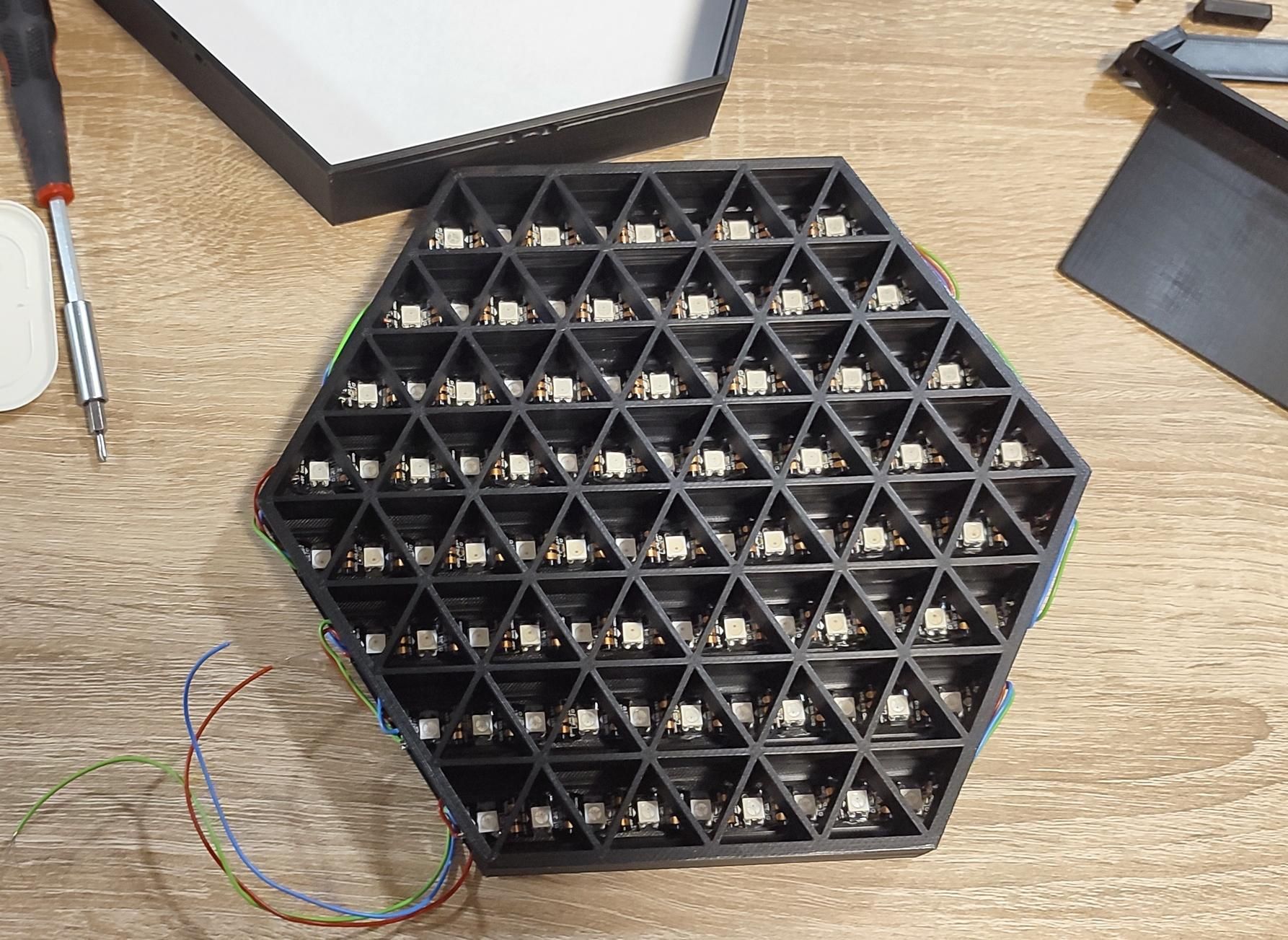 Creating a Stylish Triangular Pixels LED Clock Using WS2812 Leds and ...