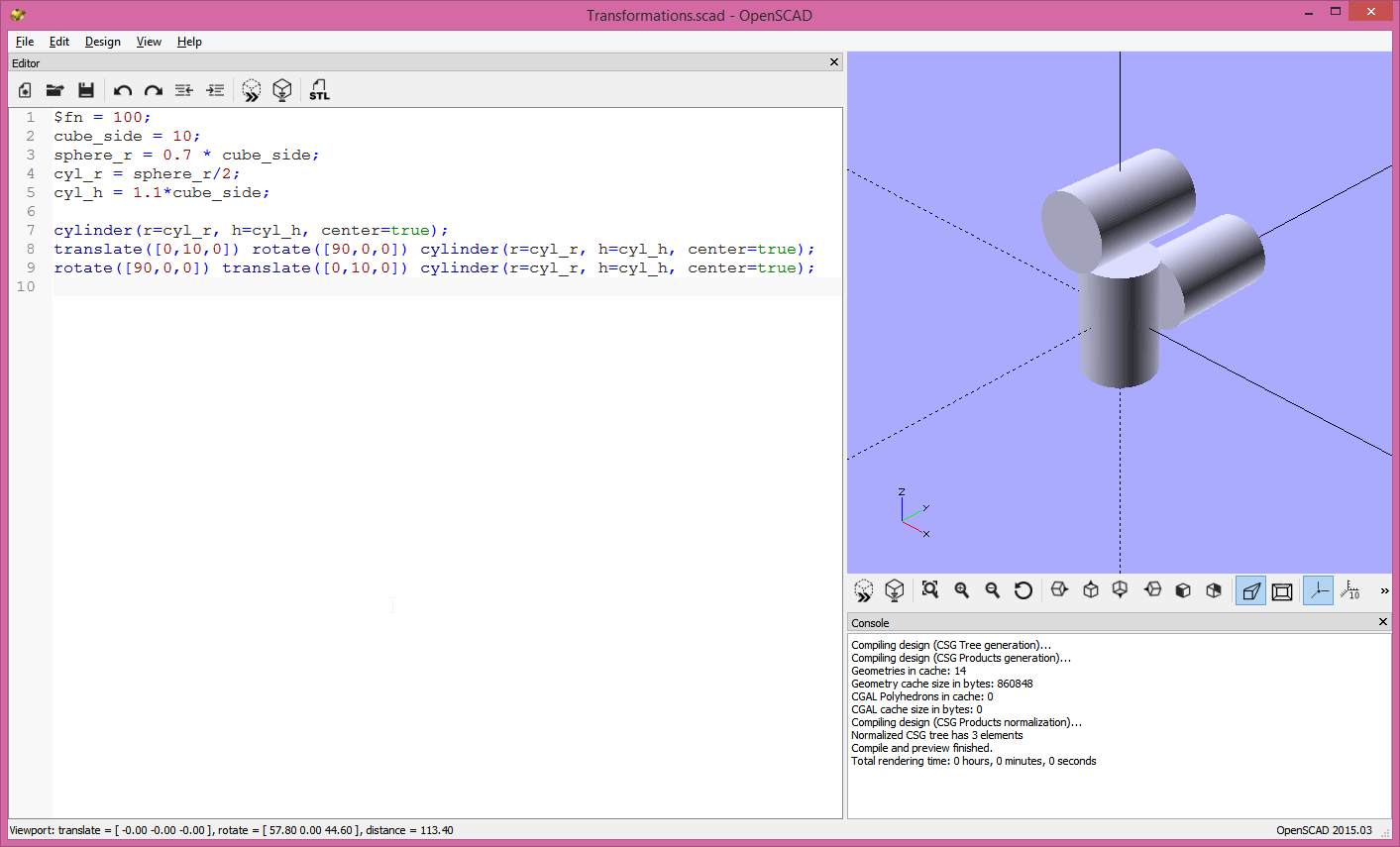 Introduction To Openscad Cheatsheet