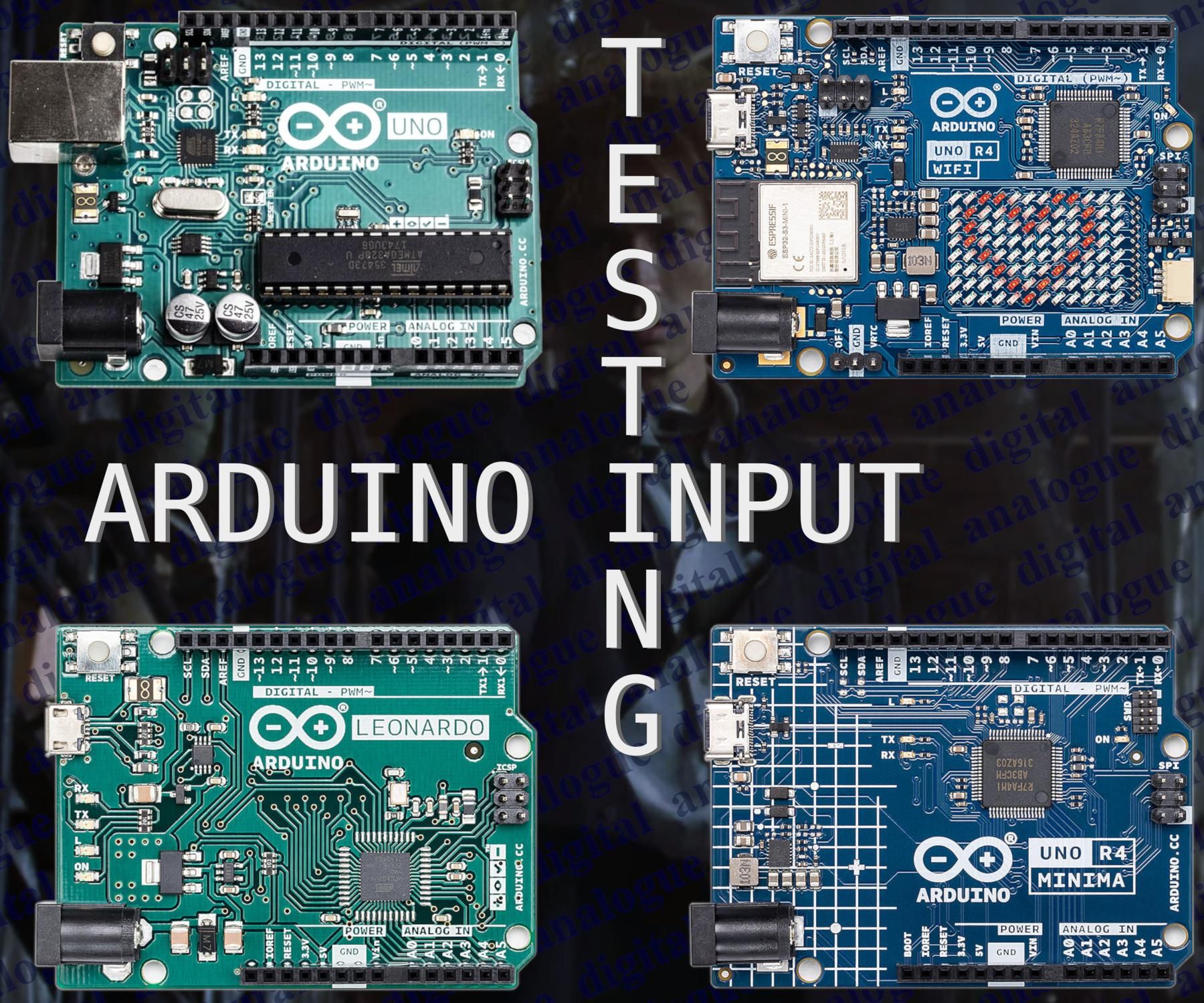 An Imperfect Comparison of Arduino Analogue and Digital Inputs: UNO R3 ...