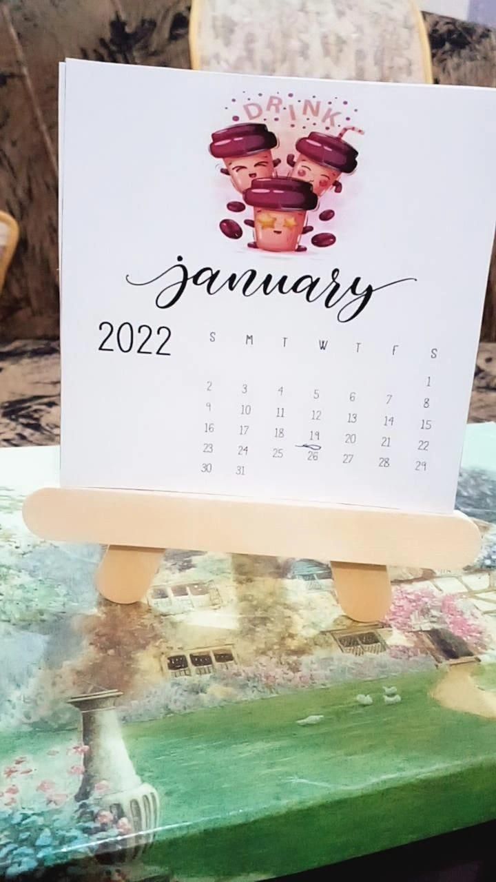 Diy Desk Calendar and Calendar Stand Making : 9 Steps - Instructables