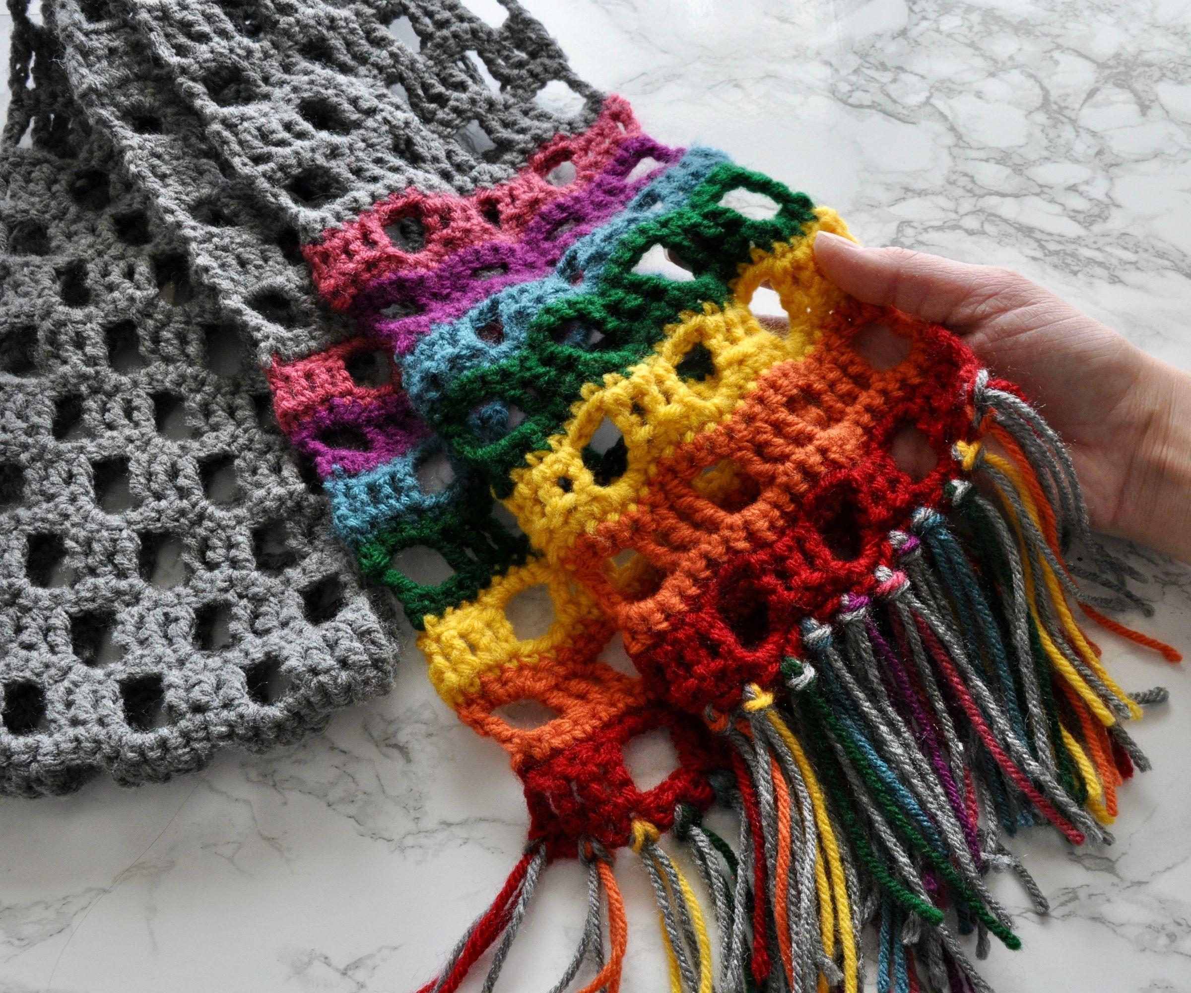 Rainbow Ends Crochet Scarf : 10 Steps (with Pictures) - Instructables