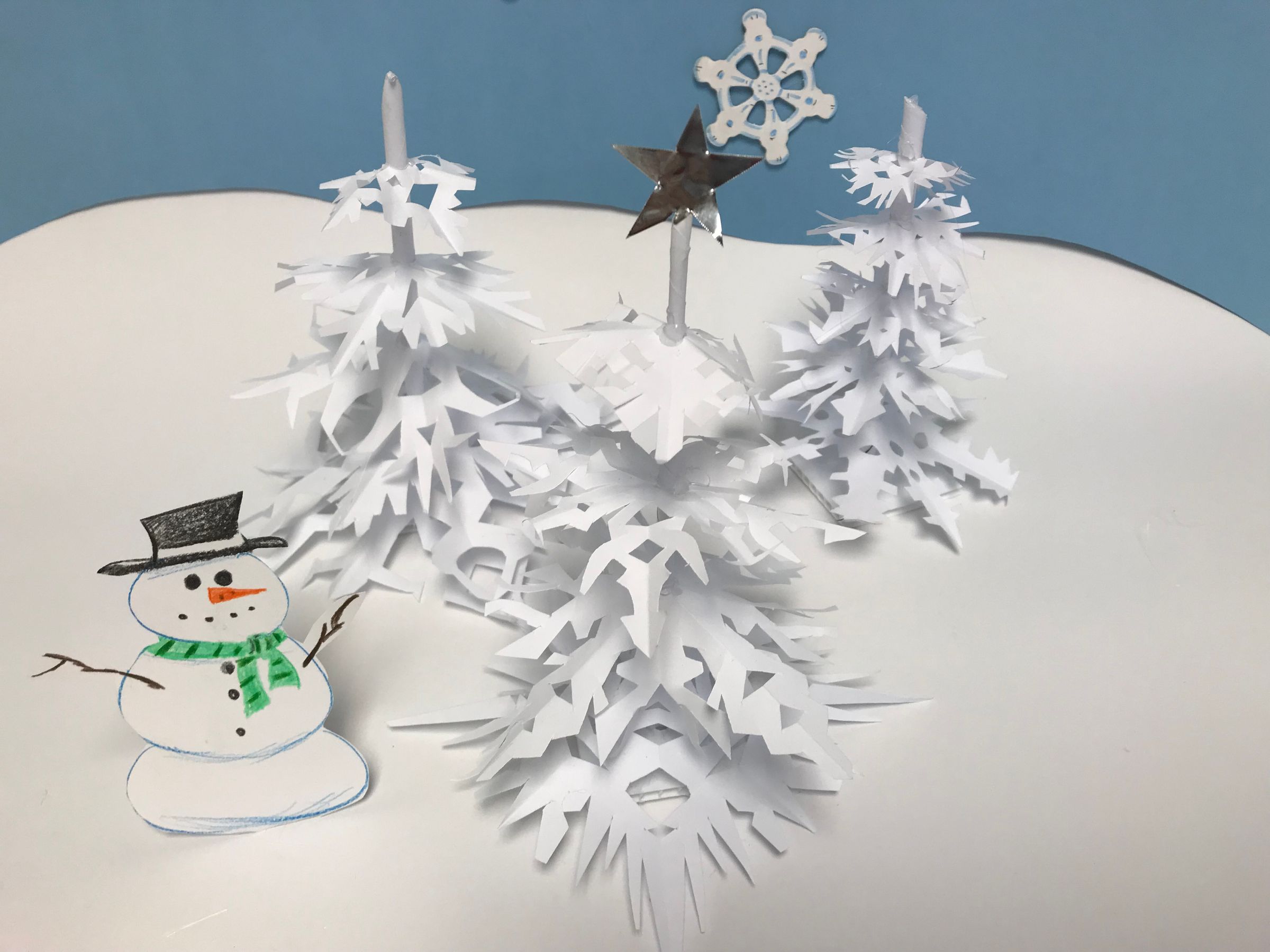 Snowflake Trees...A Great Holiday Craft! : 6 Steps (with Pictures ...