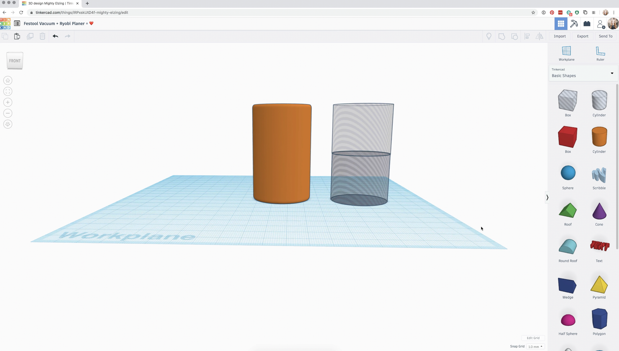 Vacuum Dust Port Adapter With Tinkercad : 6 Steps (with Pictures ...