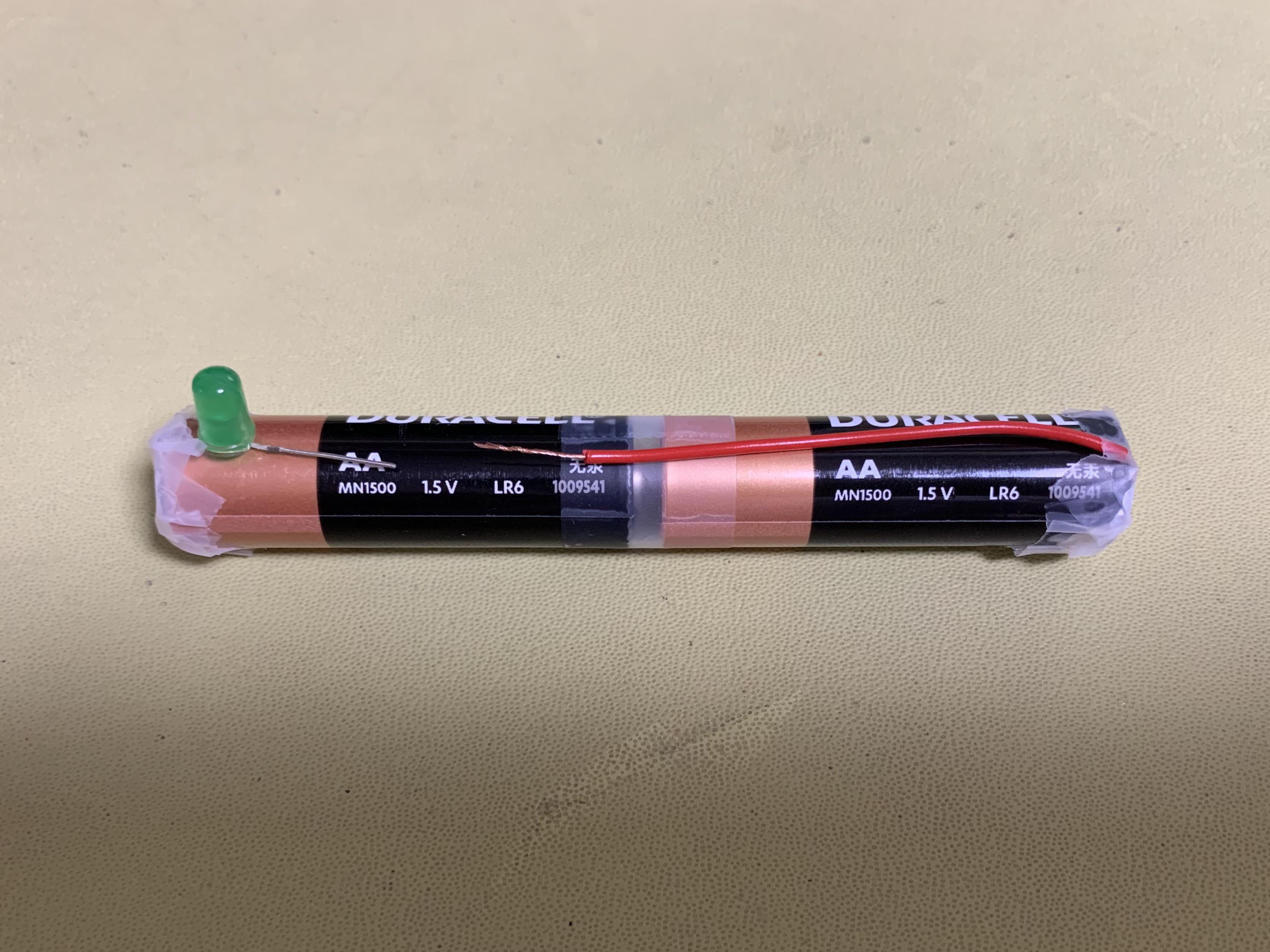 How to Turn LED on With AA Battery : 4 Steps - Instructables