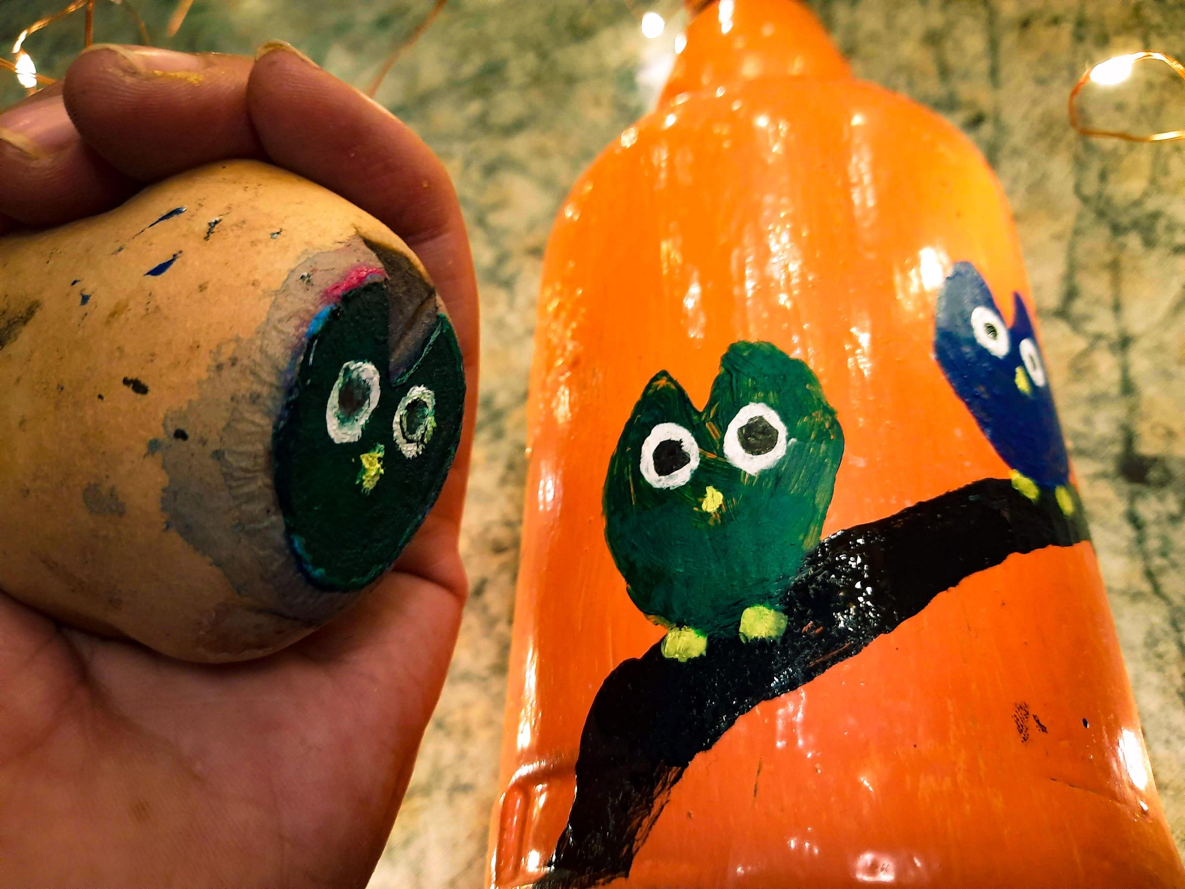 Owl Potato Block Printing on Bottle : 11 Steps - Instructables
