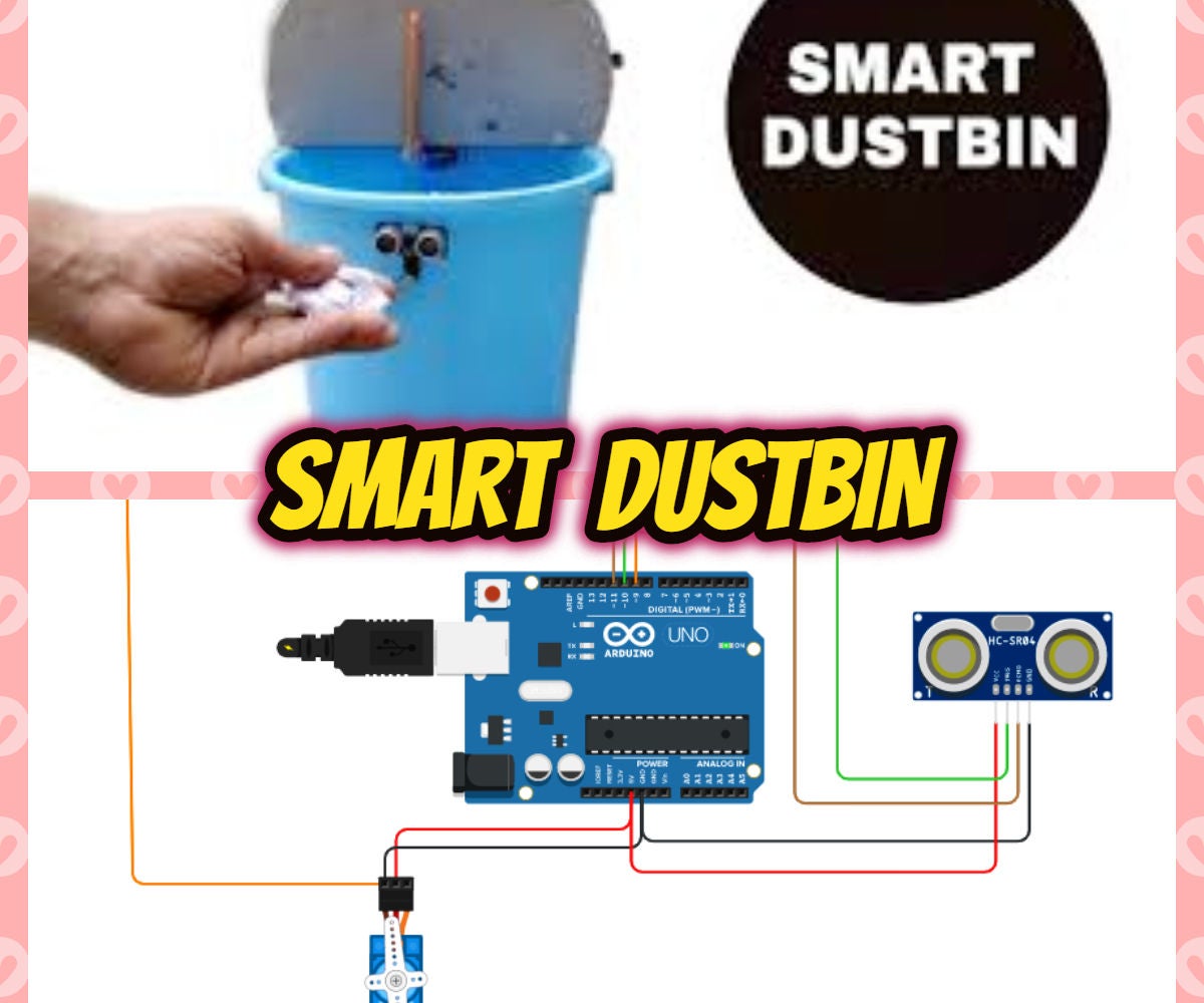 Arduino Tinker Cad Smart Dustbin 3 Steps Instructables 8947