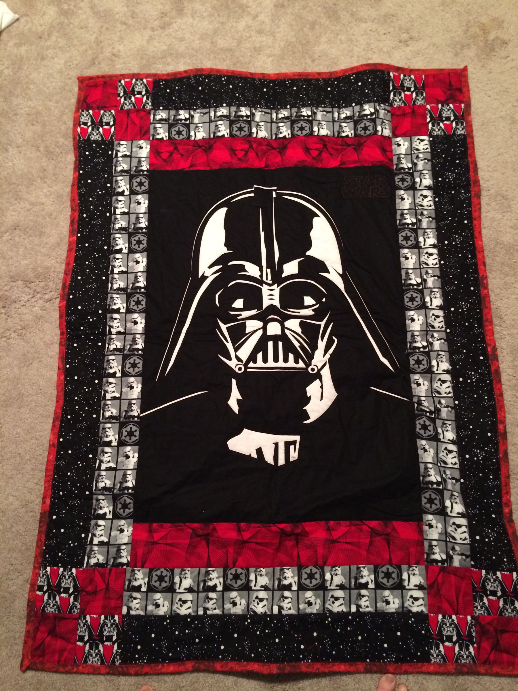 Darth Vader Lap Quilt : 7 Steps - Instructables