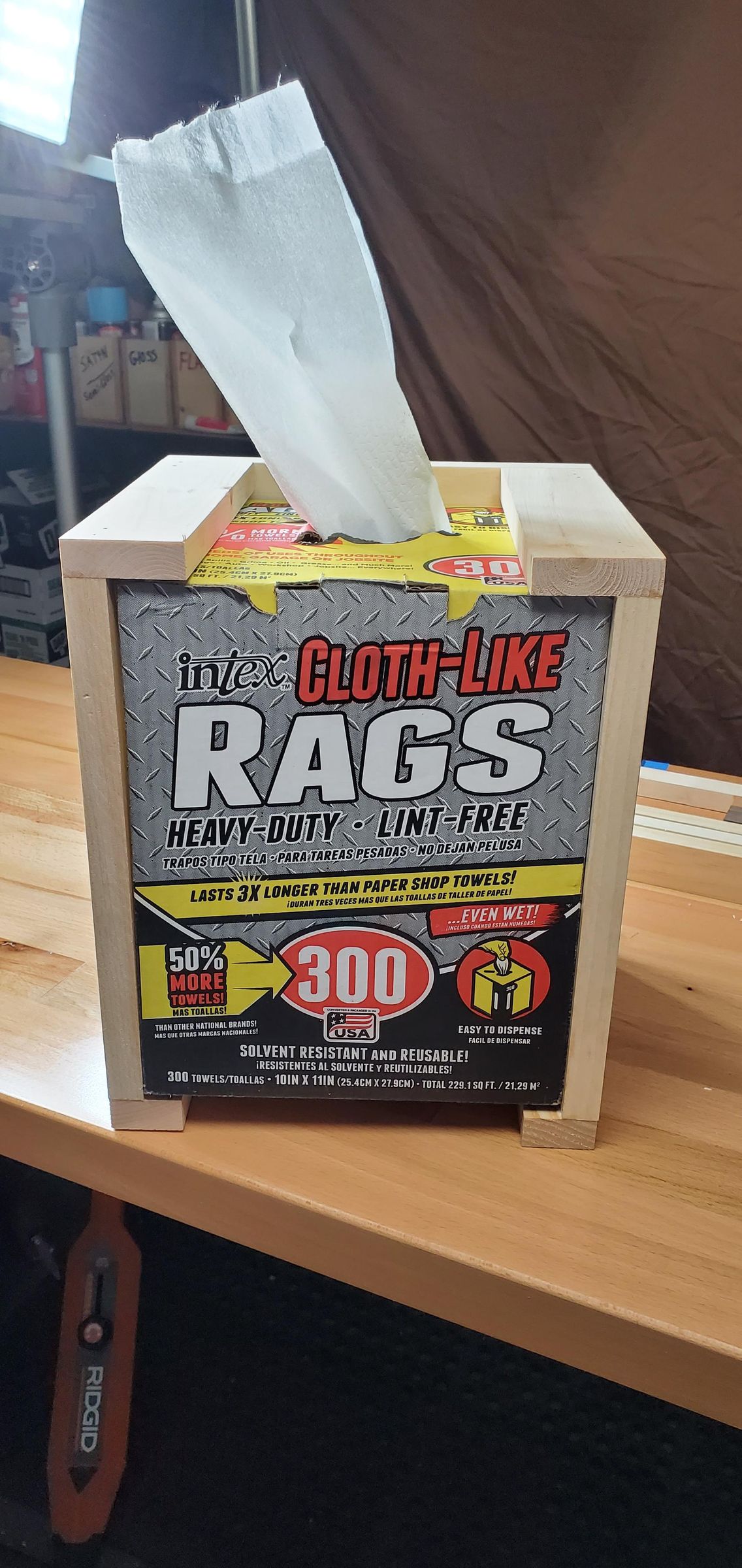 Shop Towels & Rag Storage Dispenser : 9 Steps - Instructables