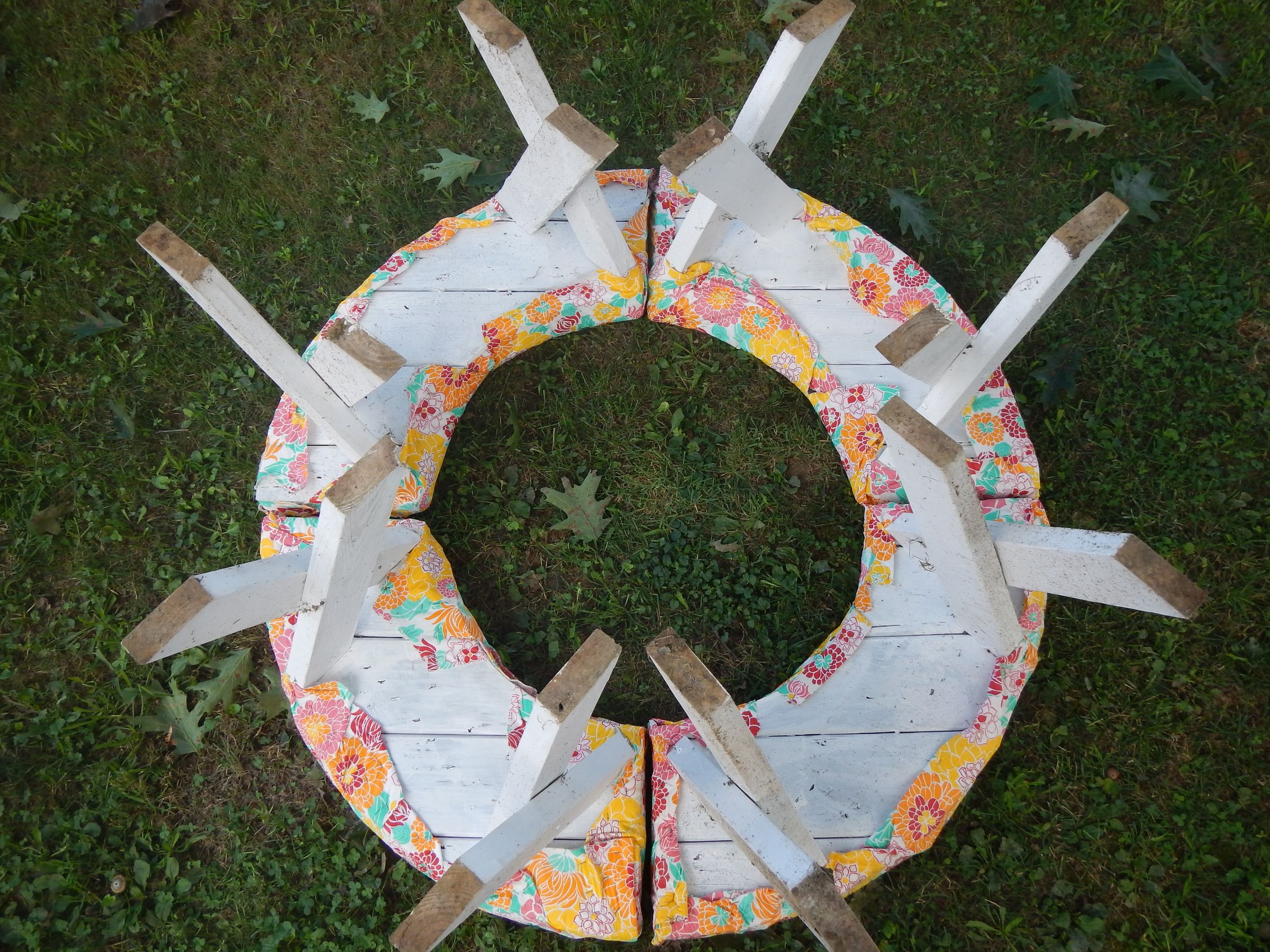 Reclaimed Cable Spool Into Cheap Picnic Table : 9 Steps (with Pictures ...