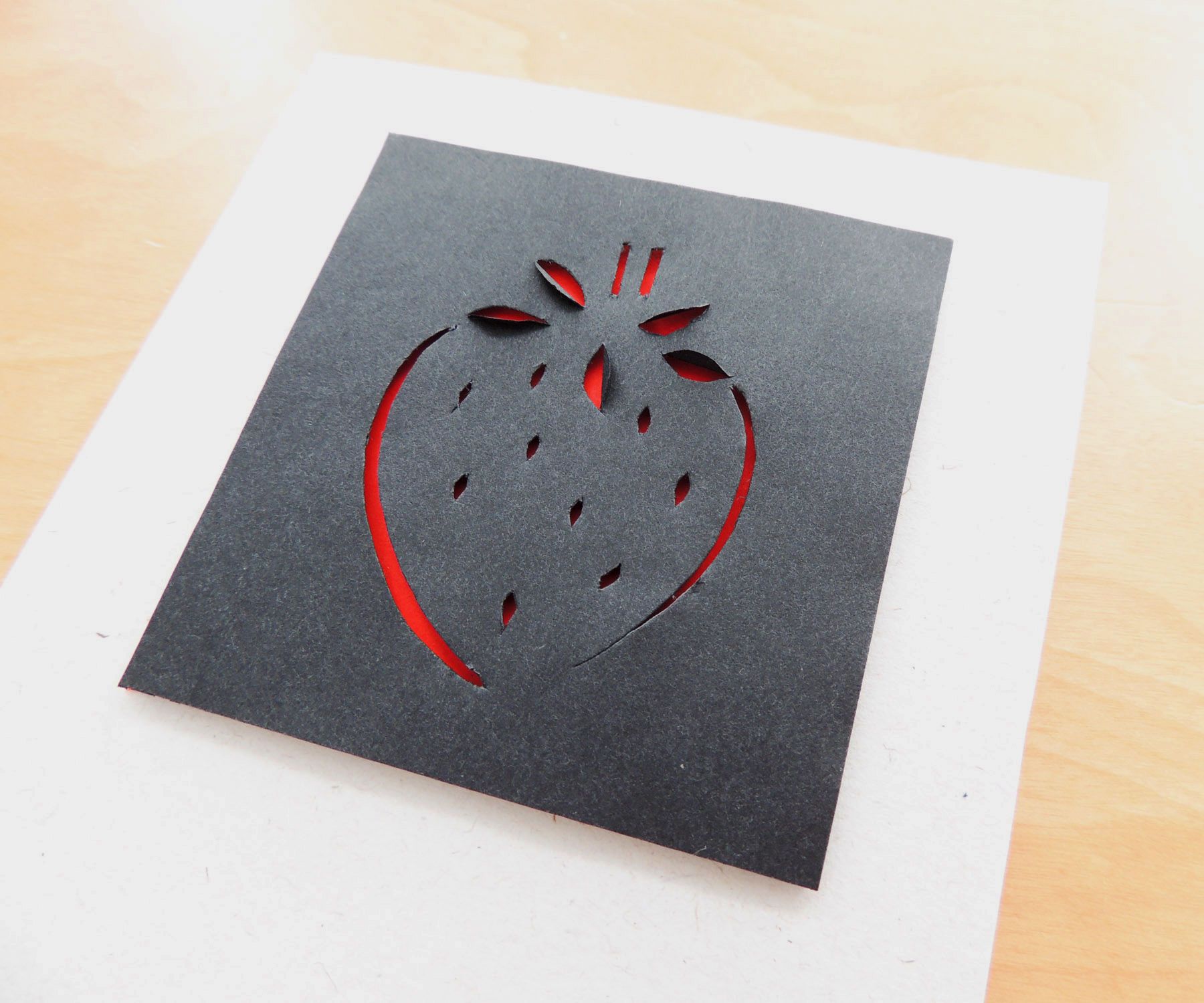 Eye-Catching Paper Cut Strawberry Design : 6 Steps (with Pictures ...
