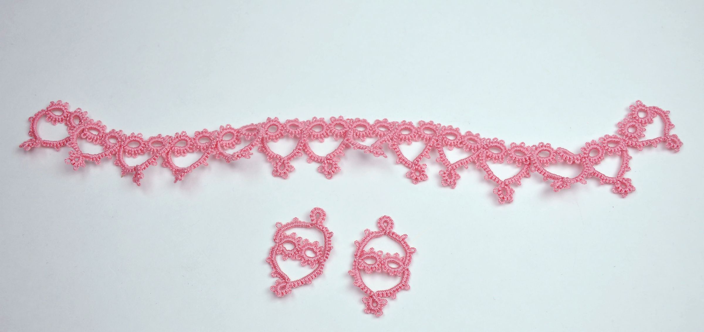 Tatted Princess Necklace and Earring Set : 4 Steps (with Pictures ...