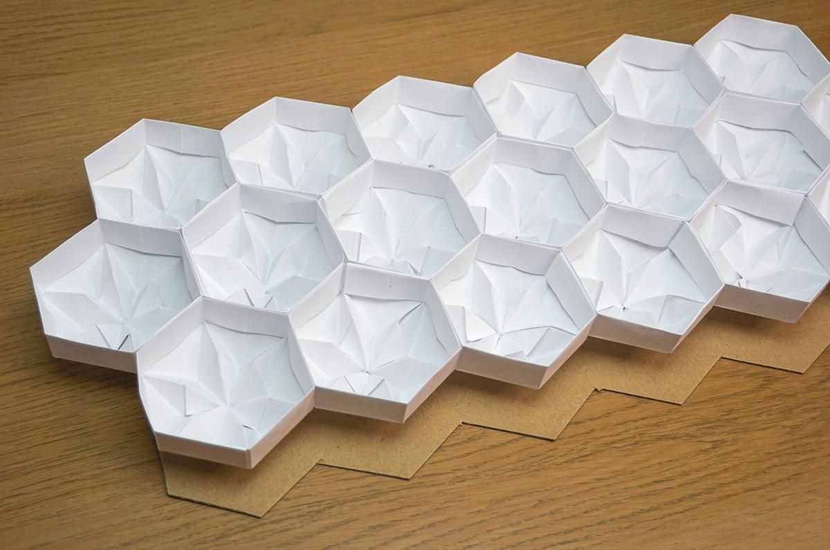 DIY Origami Hexagon Wall Decor | Paper-Folding Art Project : 11 Steps ...
