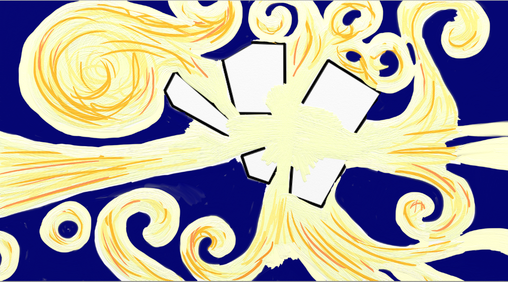 Doctor Who Van Gogh Exploding Tardis