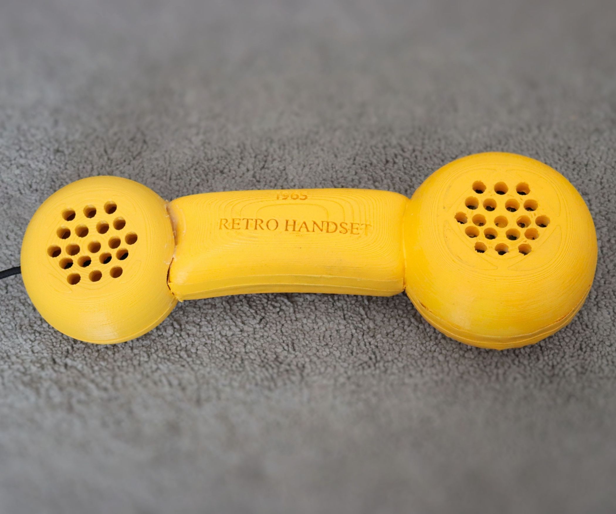 Yellow Retro Handset Rotary Phone (Made in Fusion 360) : 18 Steps (with ...