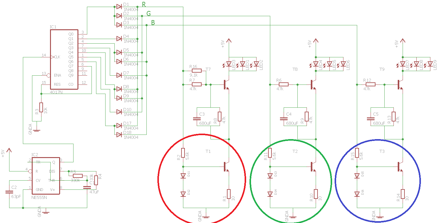 RGB LED Constant Current Fade Effect With Transistors : 4 Steps (with ...