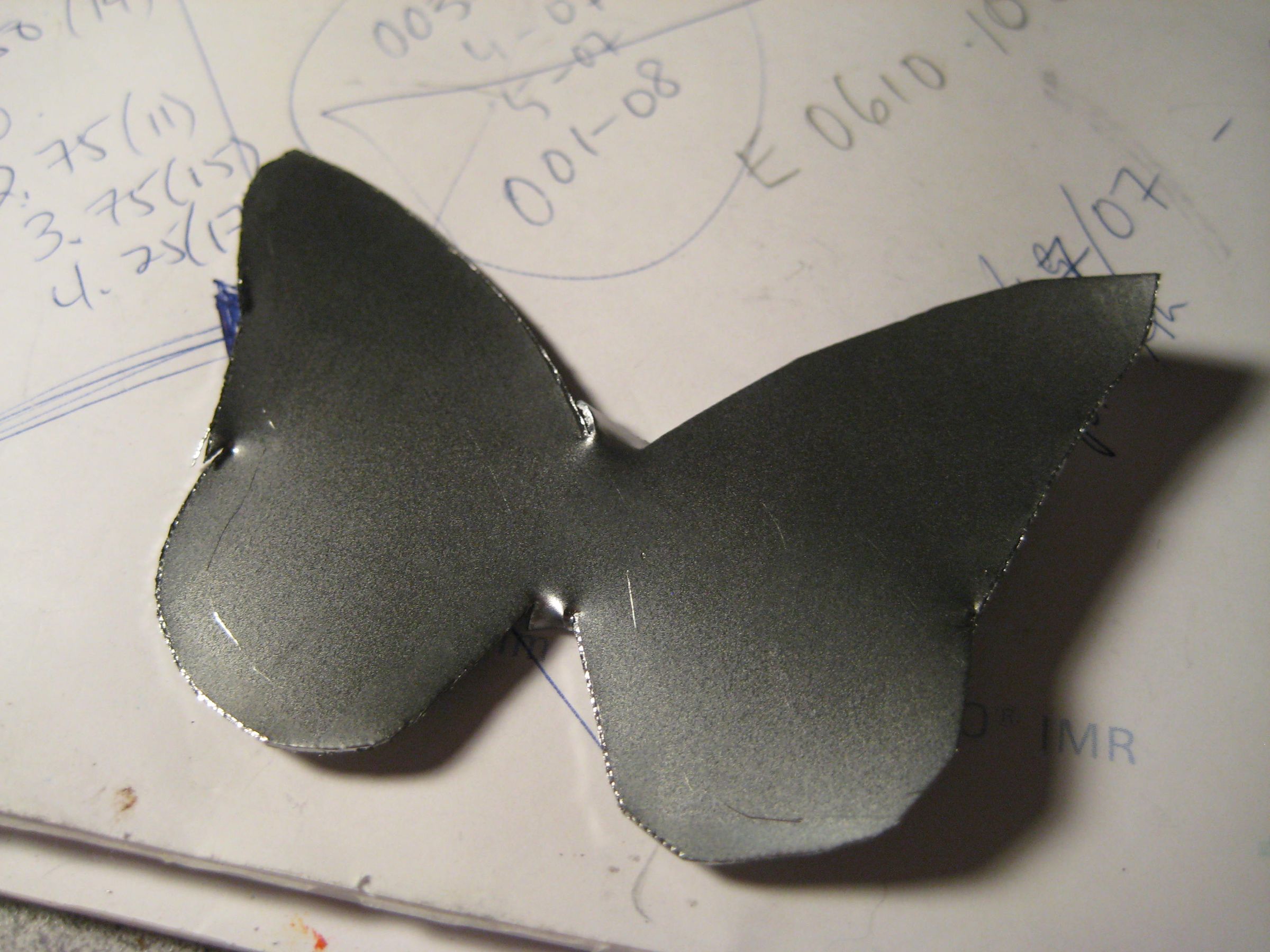 Simple Metalworking Techniques and Making a Steel Butterfly : 6 Steps ...